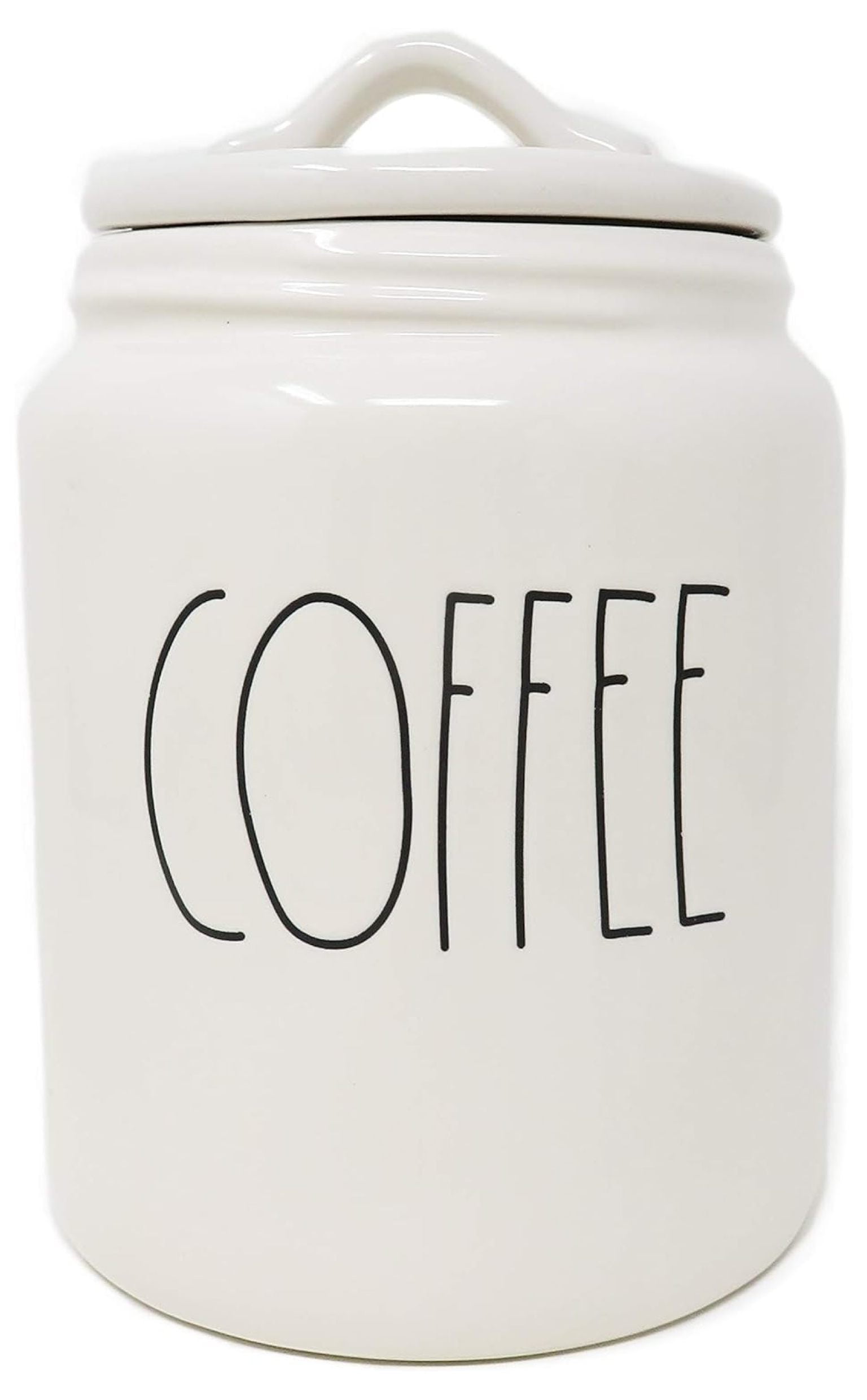 Ditangy COFFEE Ceramic LL Medium 8 x 5 Canister (White) - Walmart.com