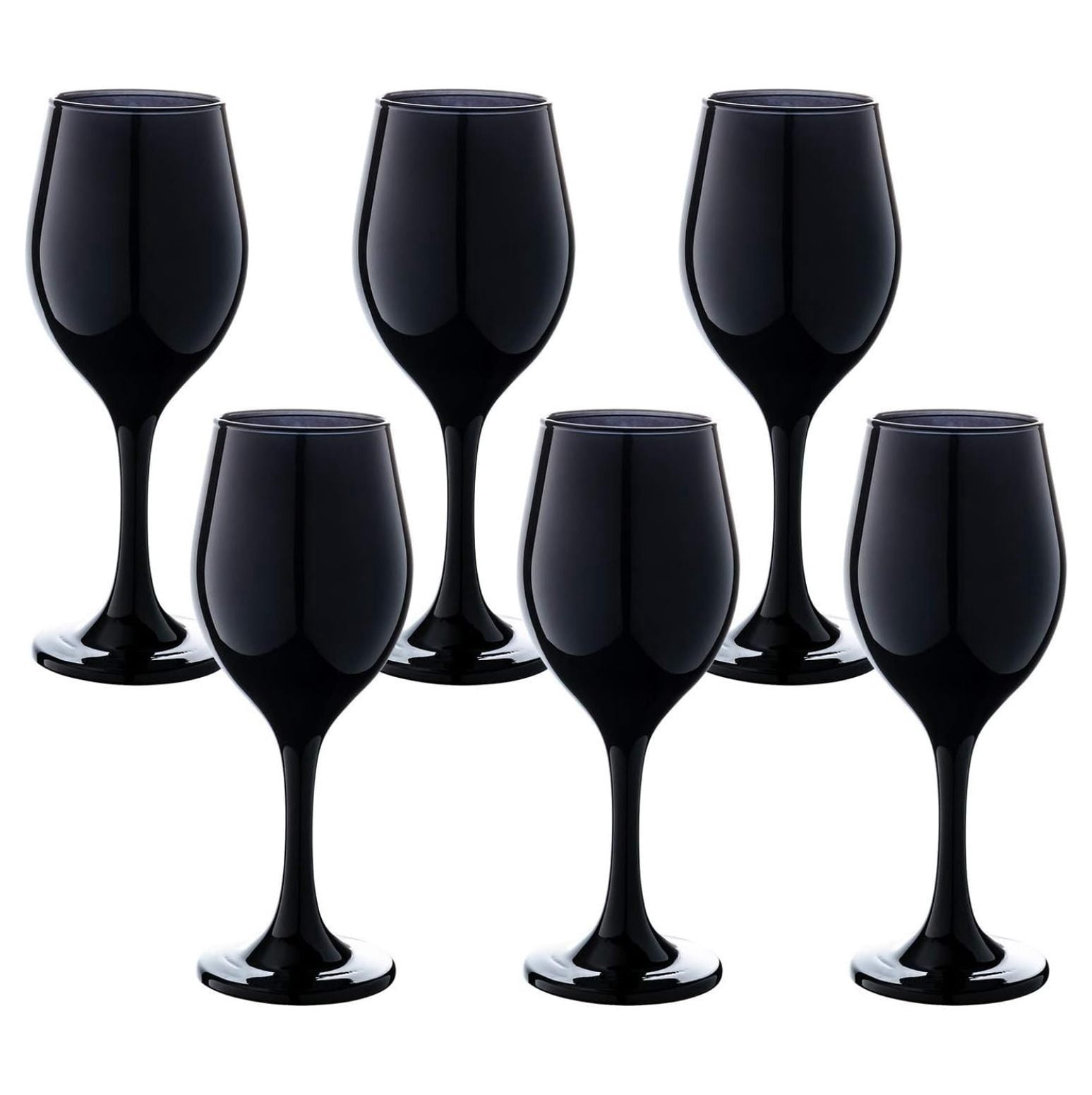 Ditangy Décor Black Wine Glasses: 11 Oz Fancy Wine Glasses With Stem ...