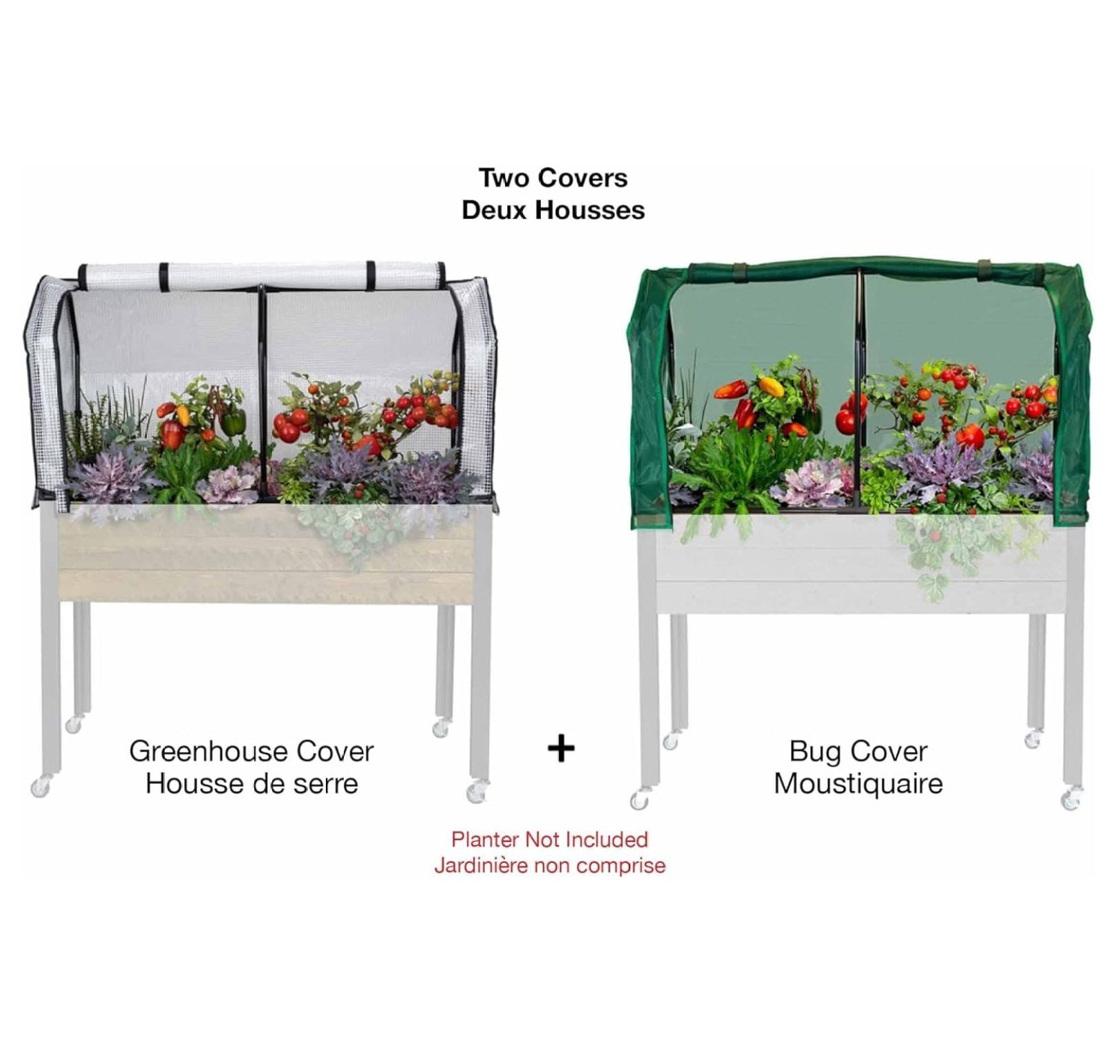 Ditangy Greenhouse & Bug Cover Combo 21”W x 47”L x 24”H - Provides The ...