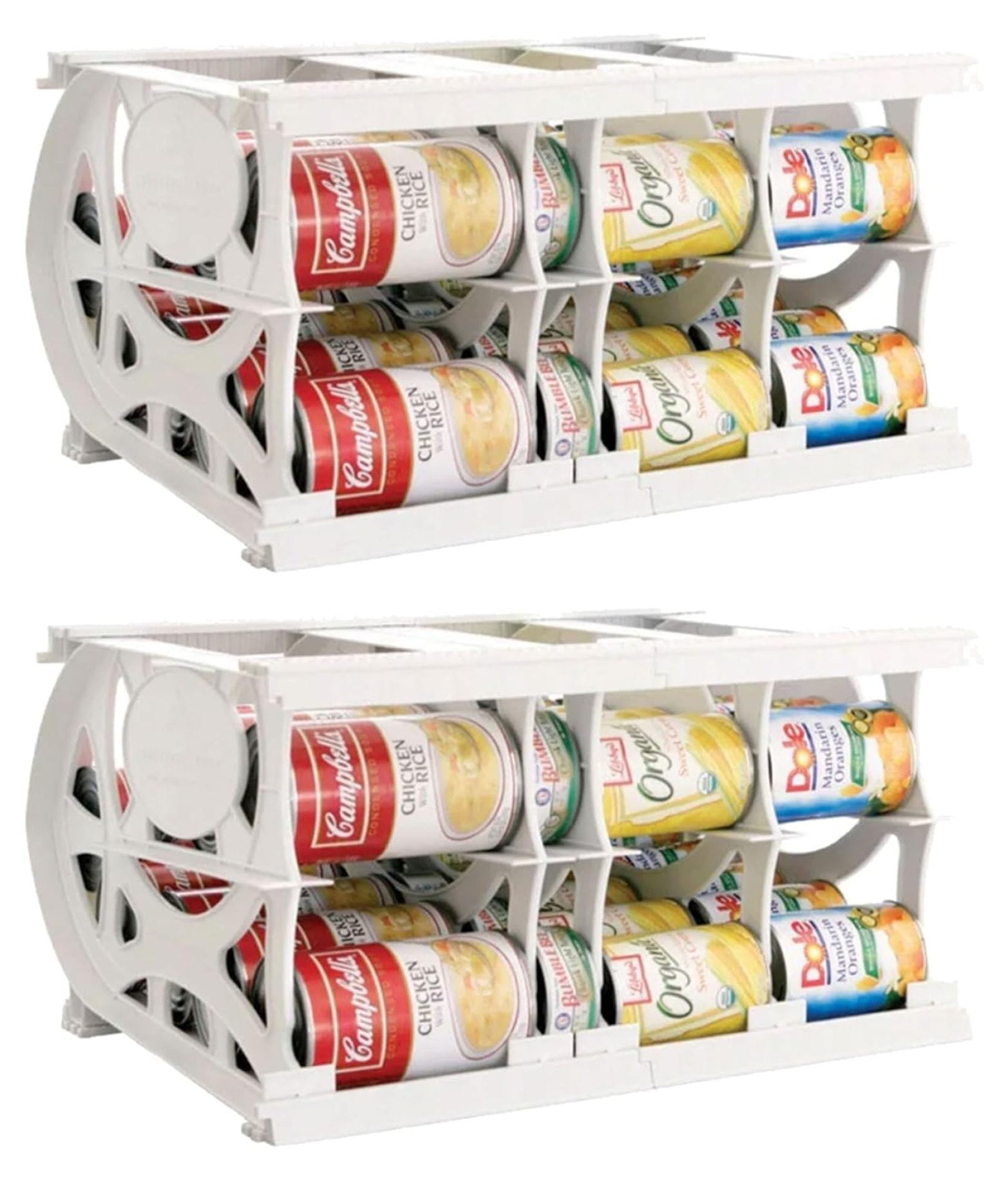 Ditangy Pantry Compact Cansolidator Can Organizer with Rotation System ...