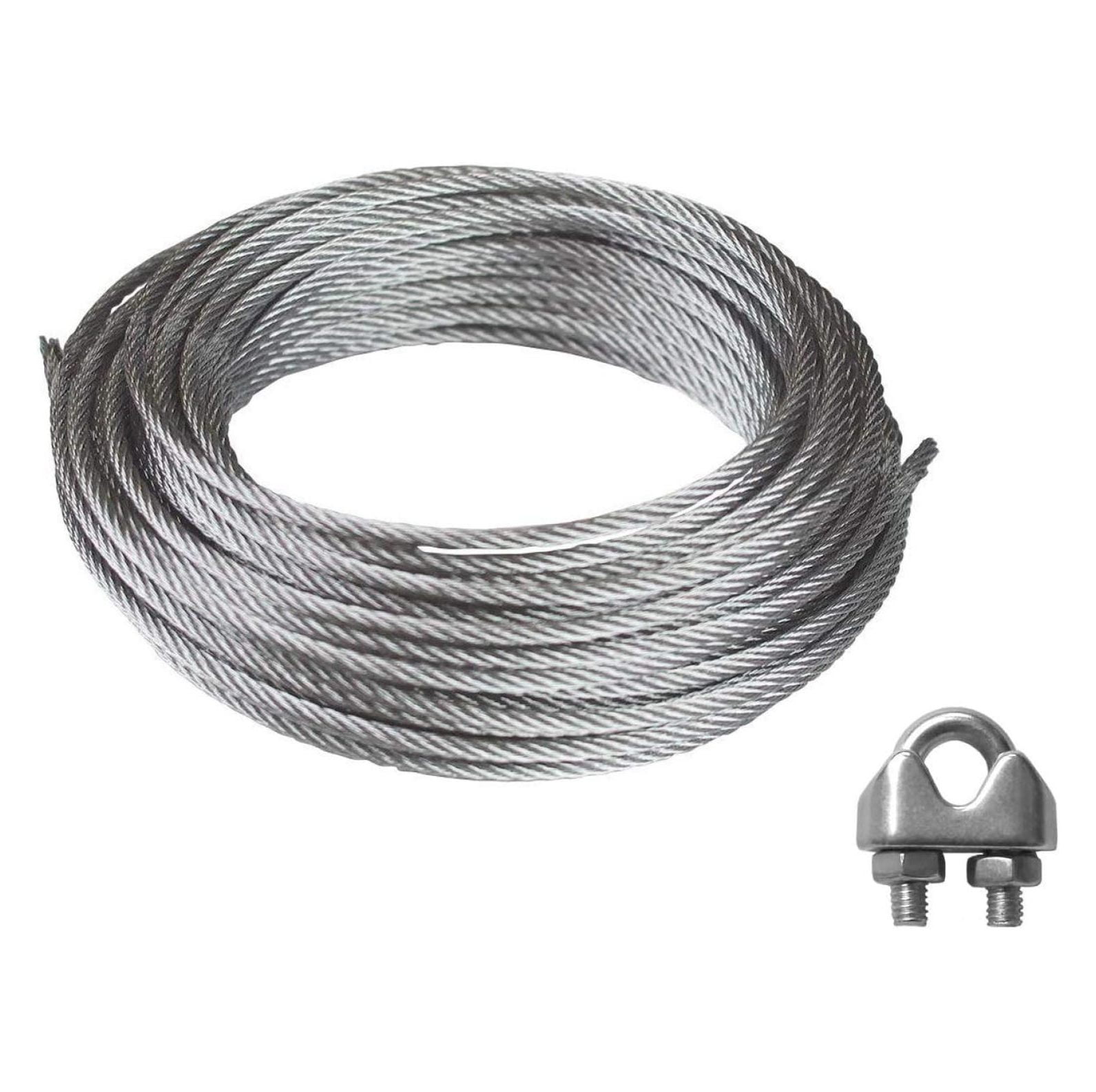 Ditangy Paradise Shade Sail Hardware Kit 197-Feet Wire Rope and 8 Pcs ...