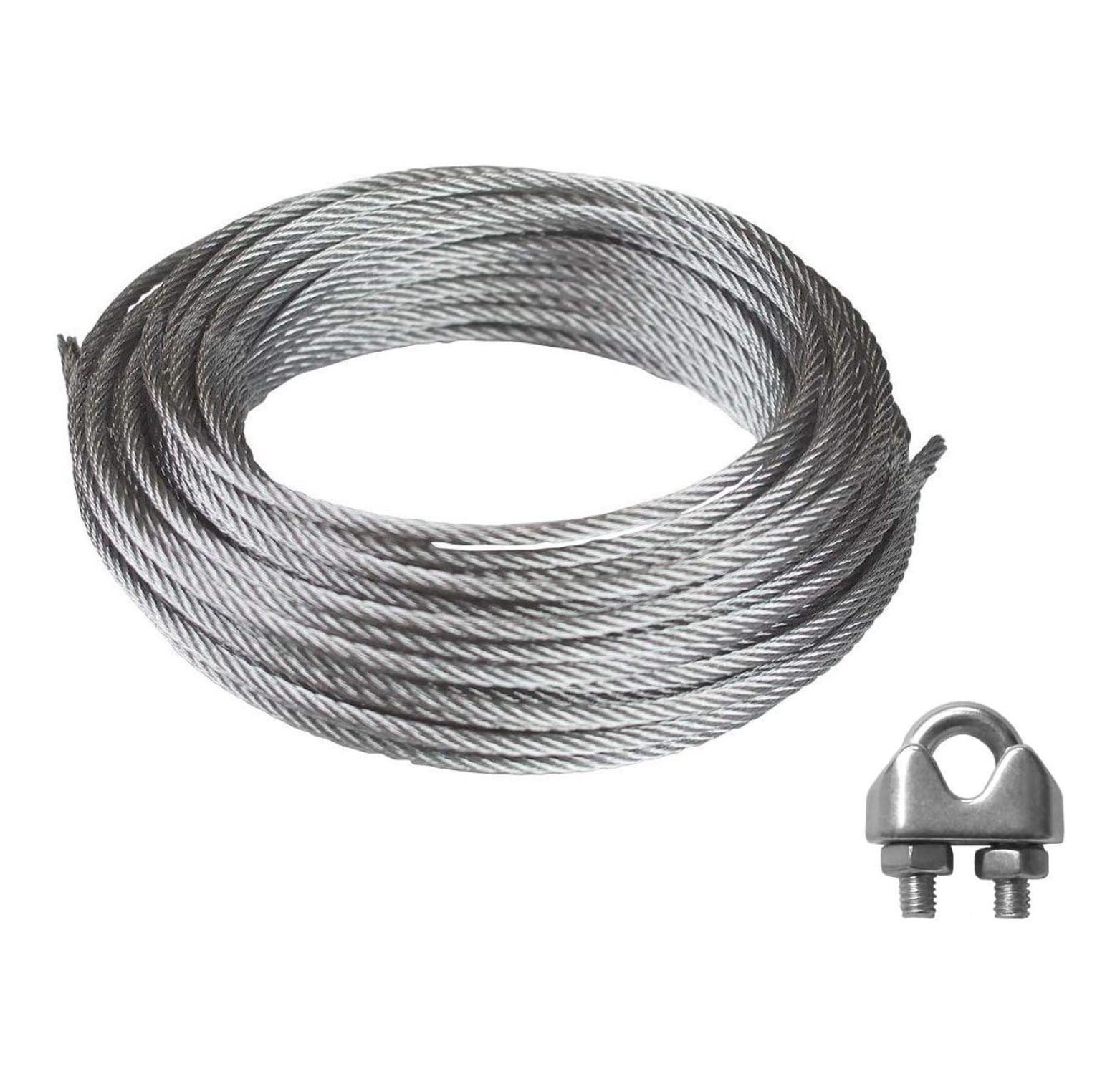 Ditangy Paradise Shade Sail Hardware Kit 34-Feet Wire Rope and 8 Pcs ...
