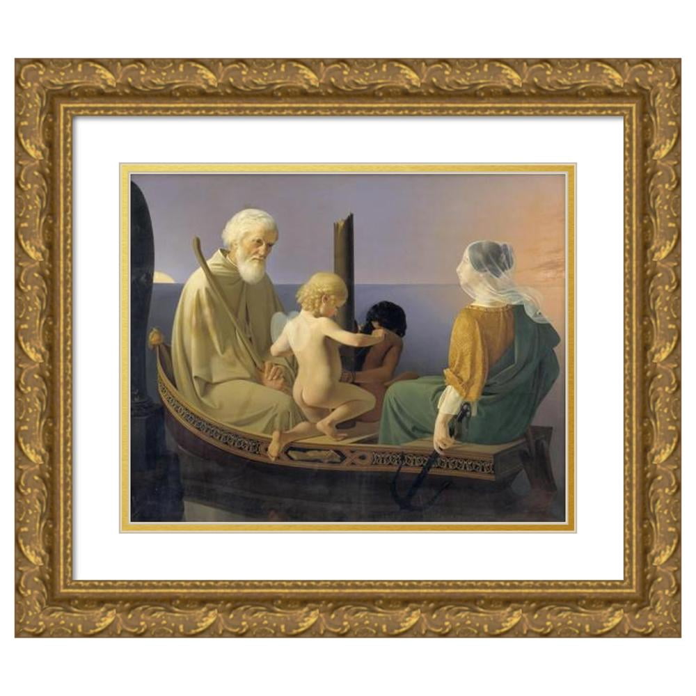 Ditlev Blunck 14x12 Gold Ornate Wood Frame and Double Matted Museum Art ...