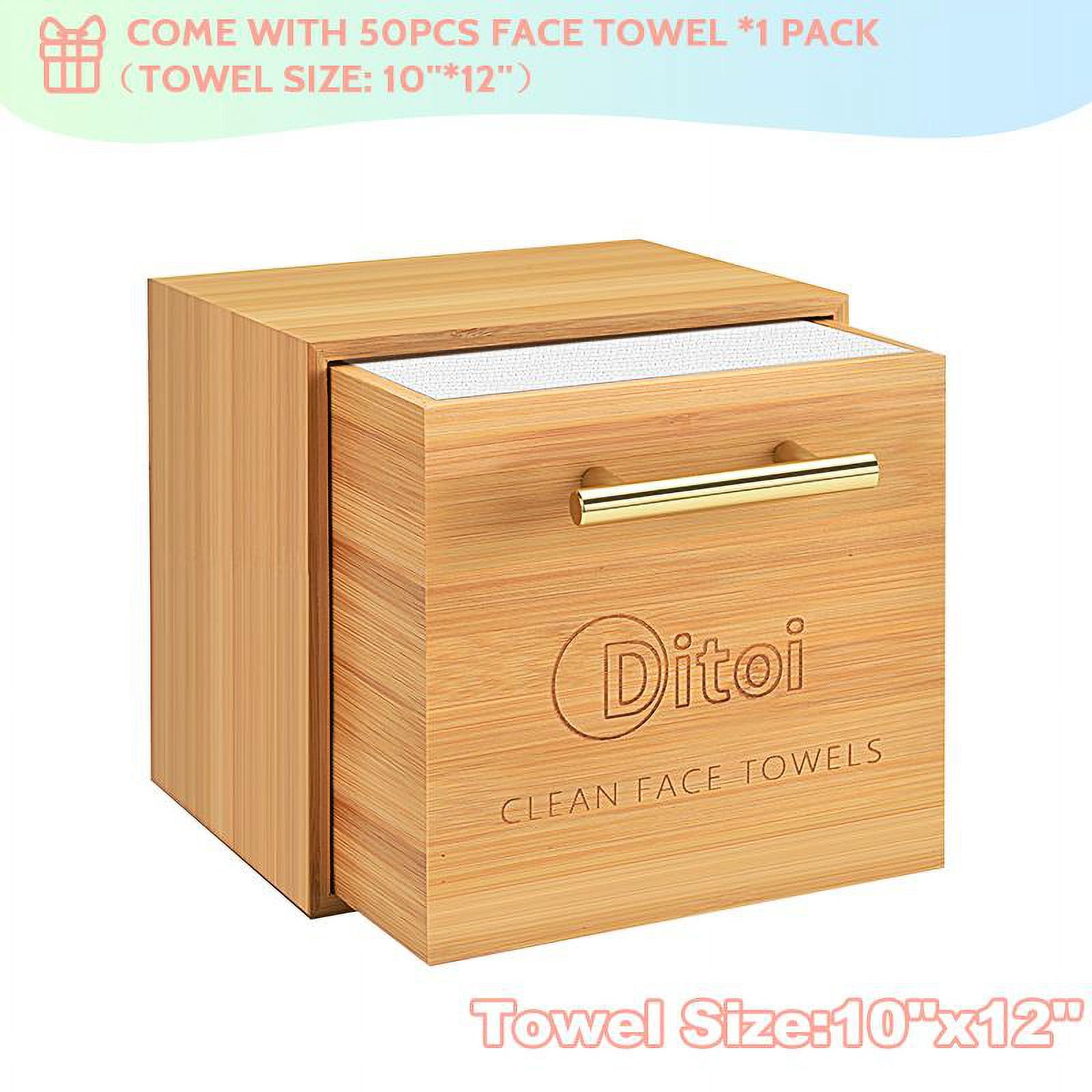 Ditoi Disposable Face Towels Soft Absorbent Thick Biodegradable Dry ...