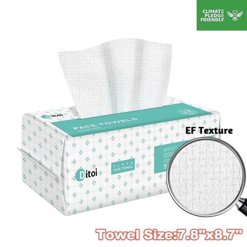 Ditoi Disposable Face Towels Super Soft and Thick Clean Towelette ...