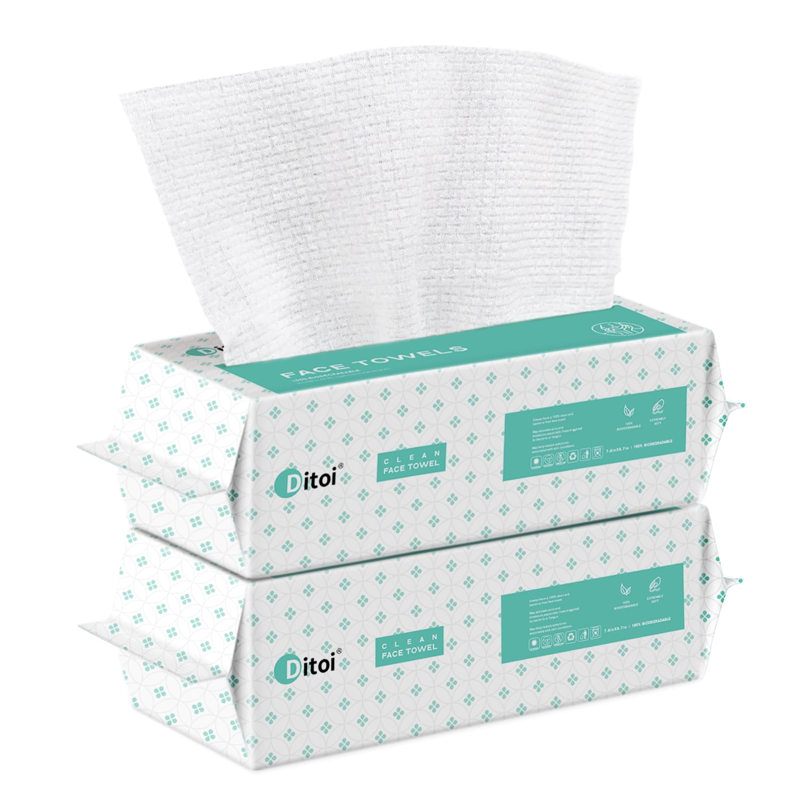 Ditoi Disposable Face Towels,Ultra SSF20 Soft &Thick Face Dry Wipes for ...