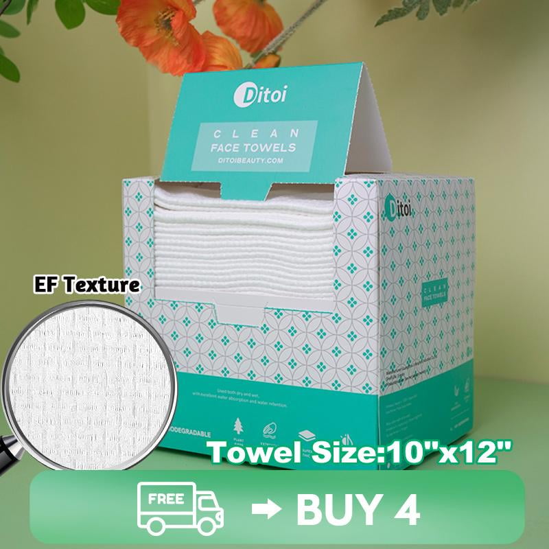 Ditoi Face Towels Disposable Face Towel Facial Washcloth Soft and Thick ...