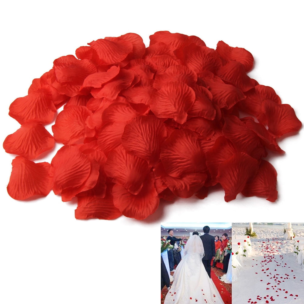 Ditregsr 500Pcs Simulation Silk Rose Petals For Wedding Decor Party ...