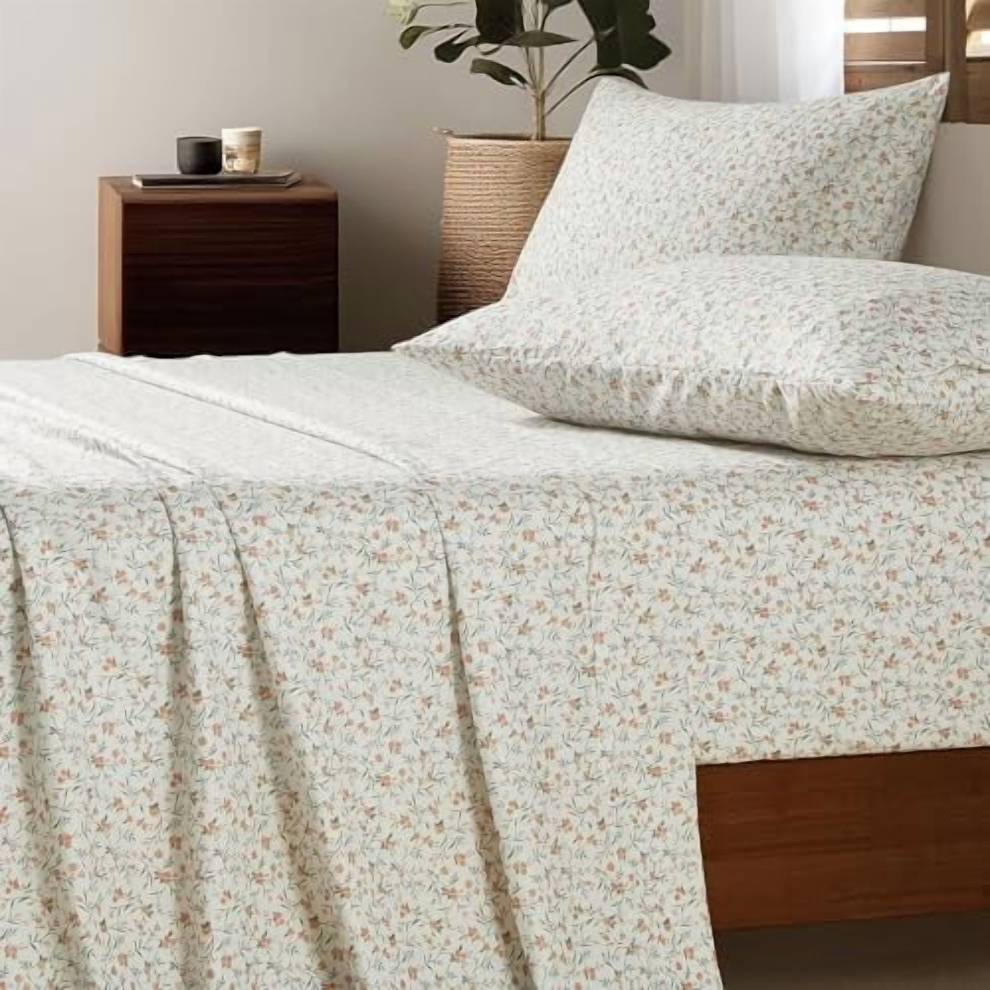 Ditsy Floral Sheets King Size, Deep Pocket King Sheets up to 18 Inch ...