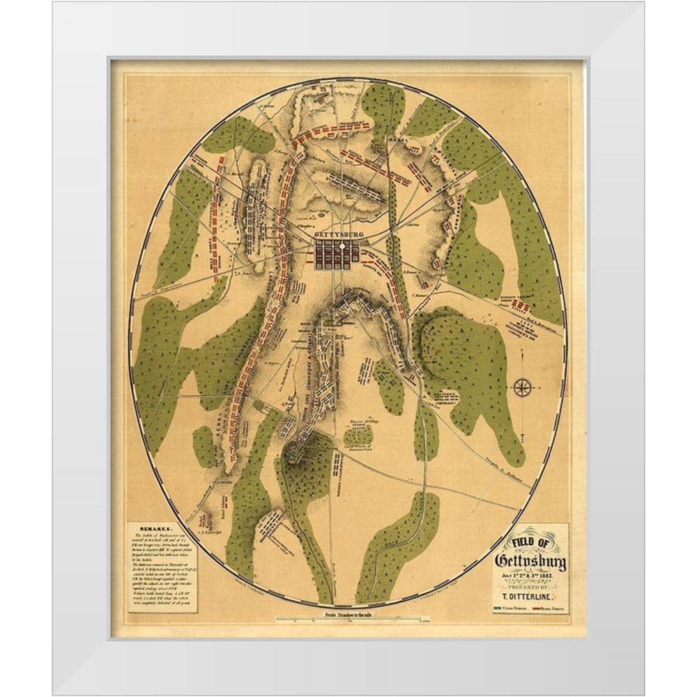 Ditterline 20x23 White Modern Wood Framed Museum Art Print Titled ...