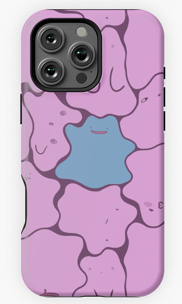 Ditto Pattern Shiny Design Phone Case for iPhone 16 15 14 13 12 11 Pro ...