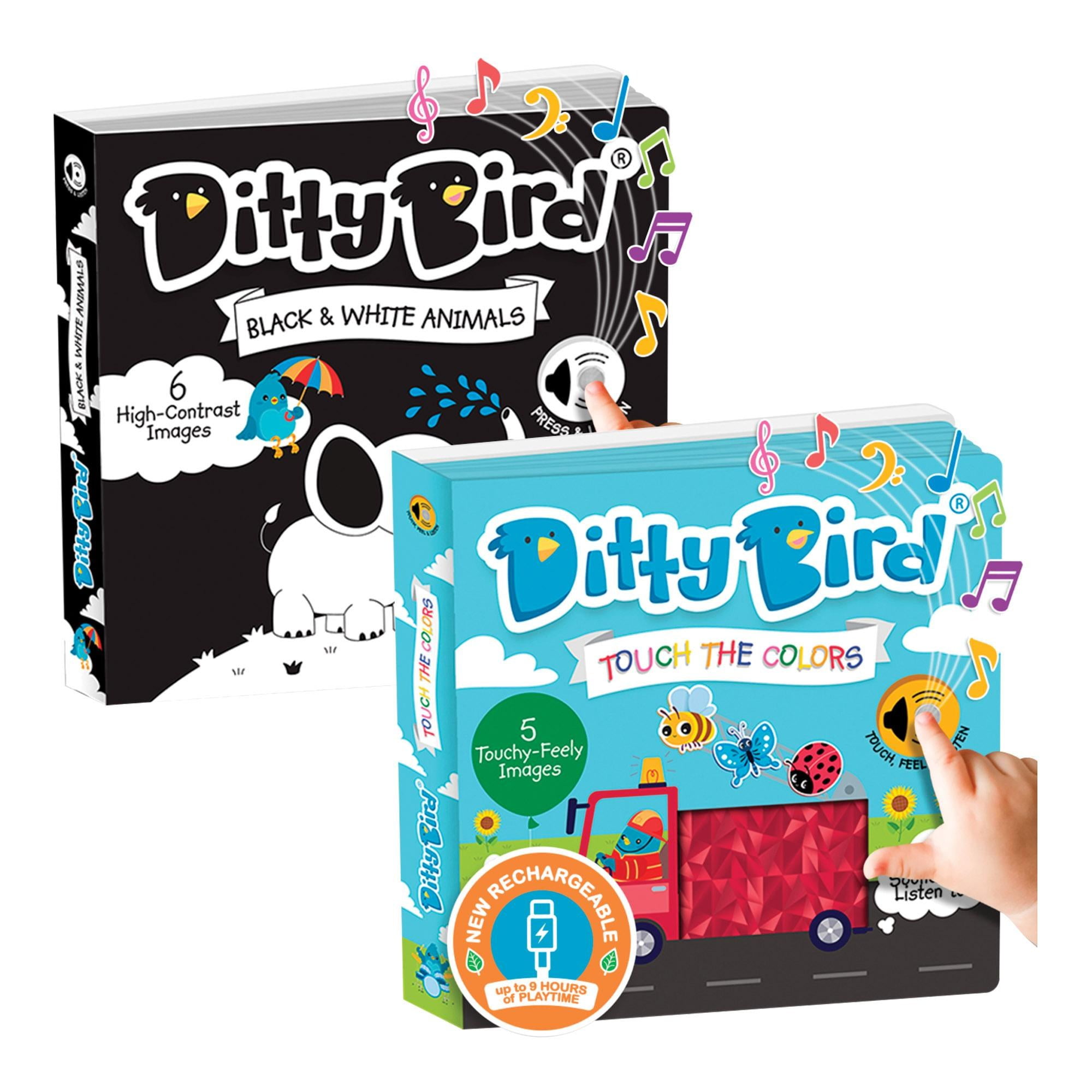 Ditty Bird Ditty Bird Black & White and Touch Colors Sound Books - Set ...