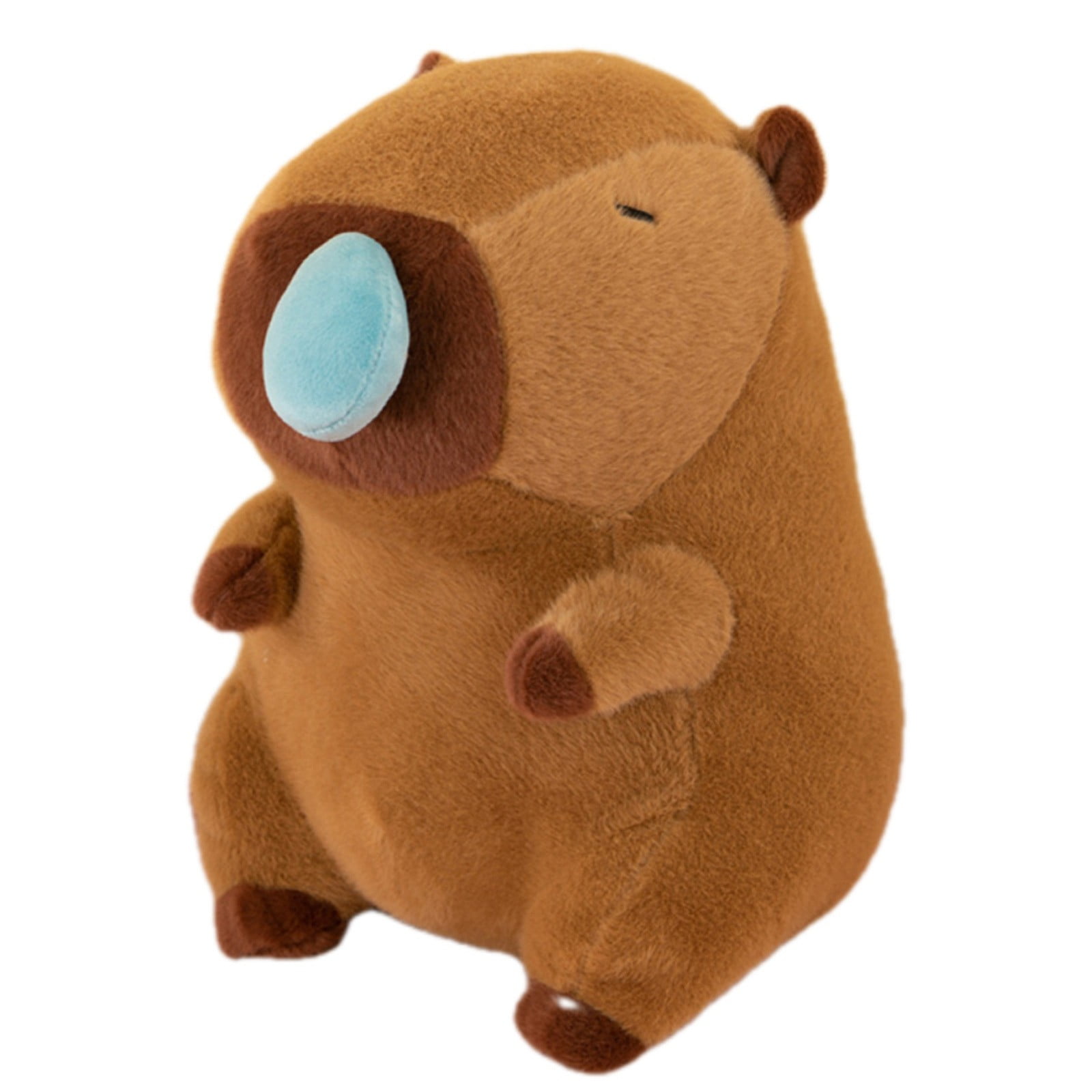 Ditucu Cute Orange Capybara Plush Pillow with Wearable Toast Headgear ...