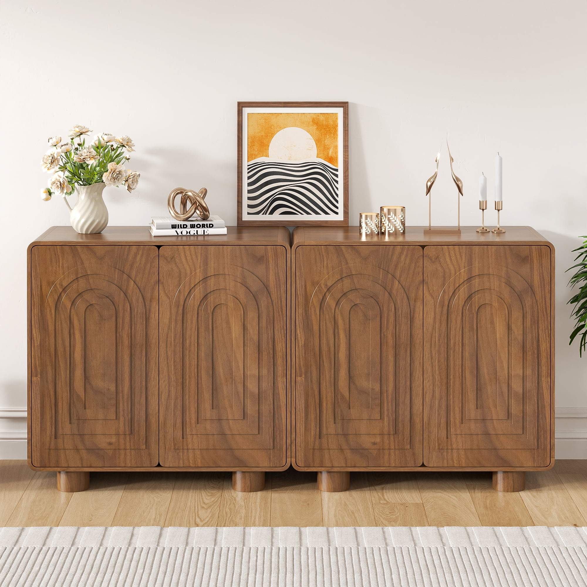 Diubas Mid-Century Sideboard Buffet Cabinet Console Table, Accent ...