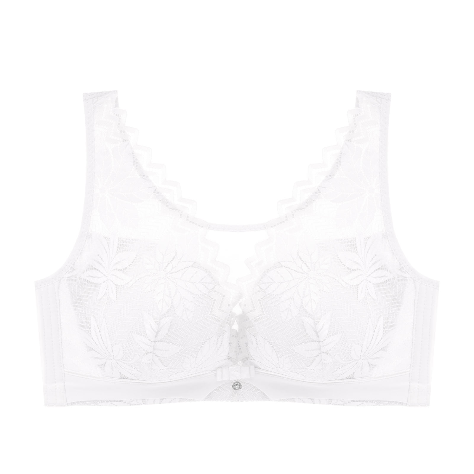 Diufon Cotton Womens Bras No Underwire Full Coverage Bra Solid Color ...