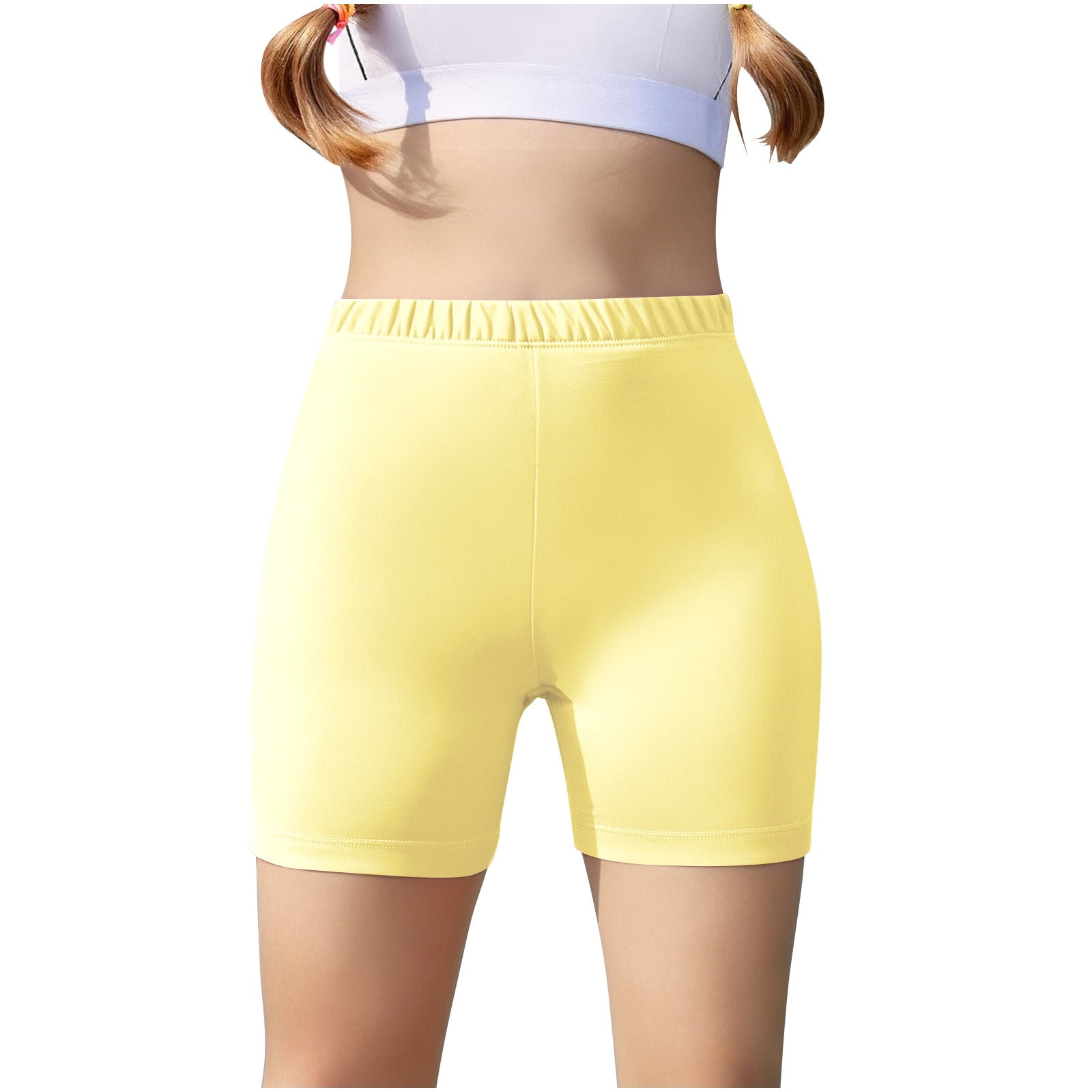 Diufon Girls Bike Shorts High Waisted Soft Cotton Under Dress Shorts ...