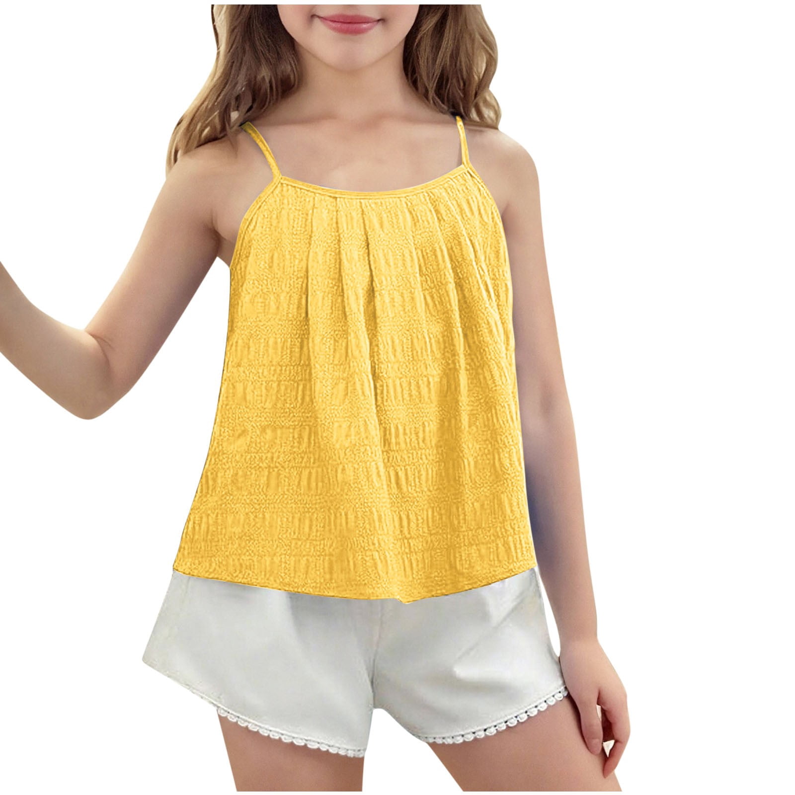 Diufon Girls Tank Tops Size 7-8 Kids Summer Scoop Neck Sleeveless ...