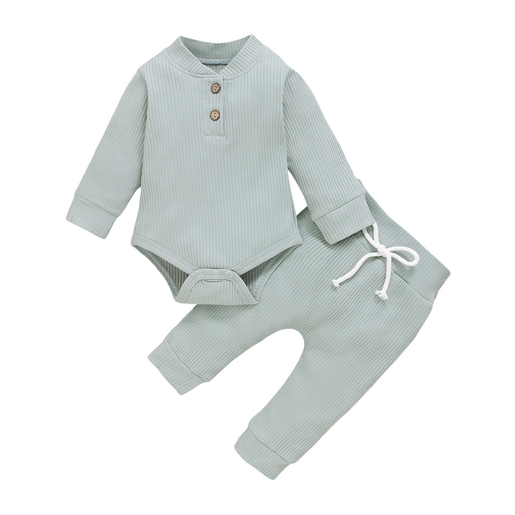 Diufon Newborn Baby Boy Girl Clothes Outfits Infant Knitted Long Sleeve ...