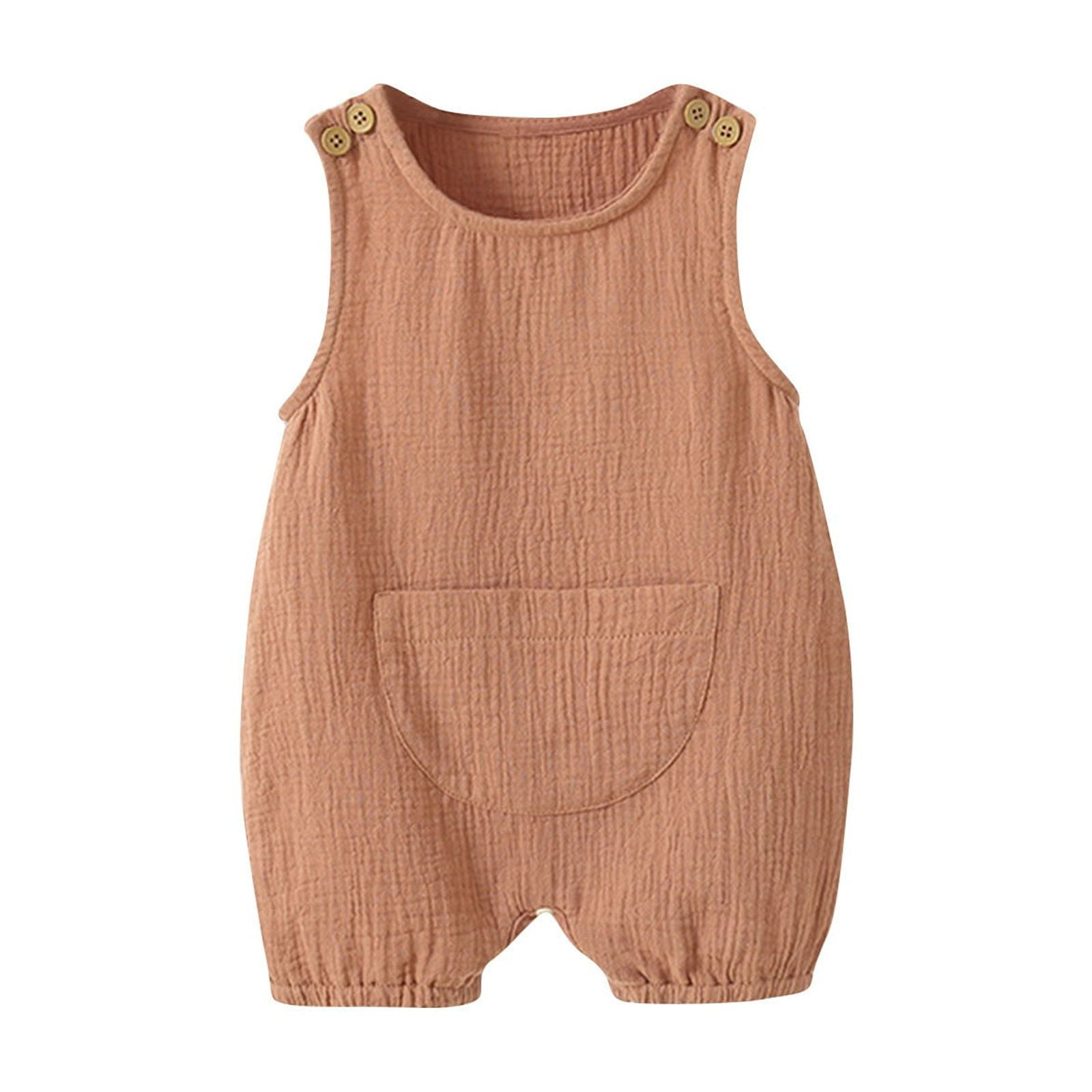 Diufon Newborn Baby Boy Girl Clothes Romper Summer Cute Button ...