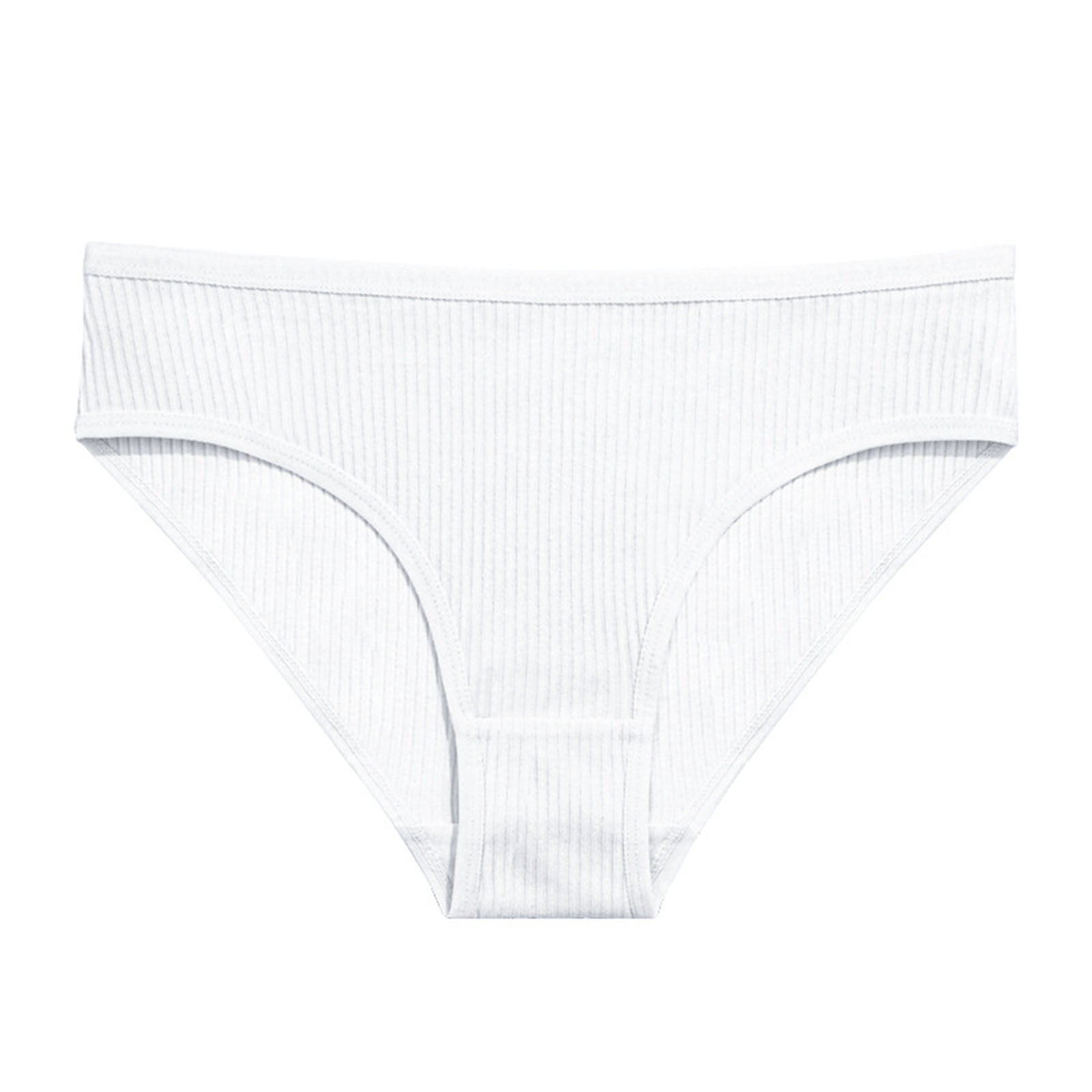 Diufon Panties Underwear for Women Seamless Mid Rise Briefs Solid Color ...