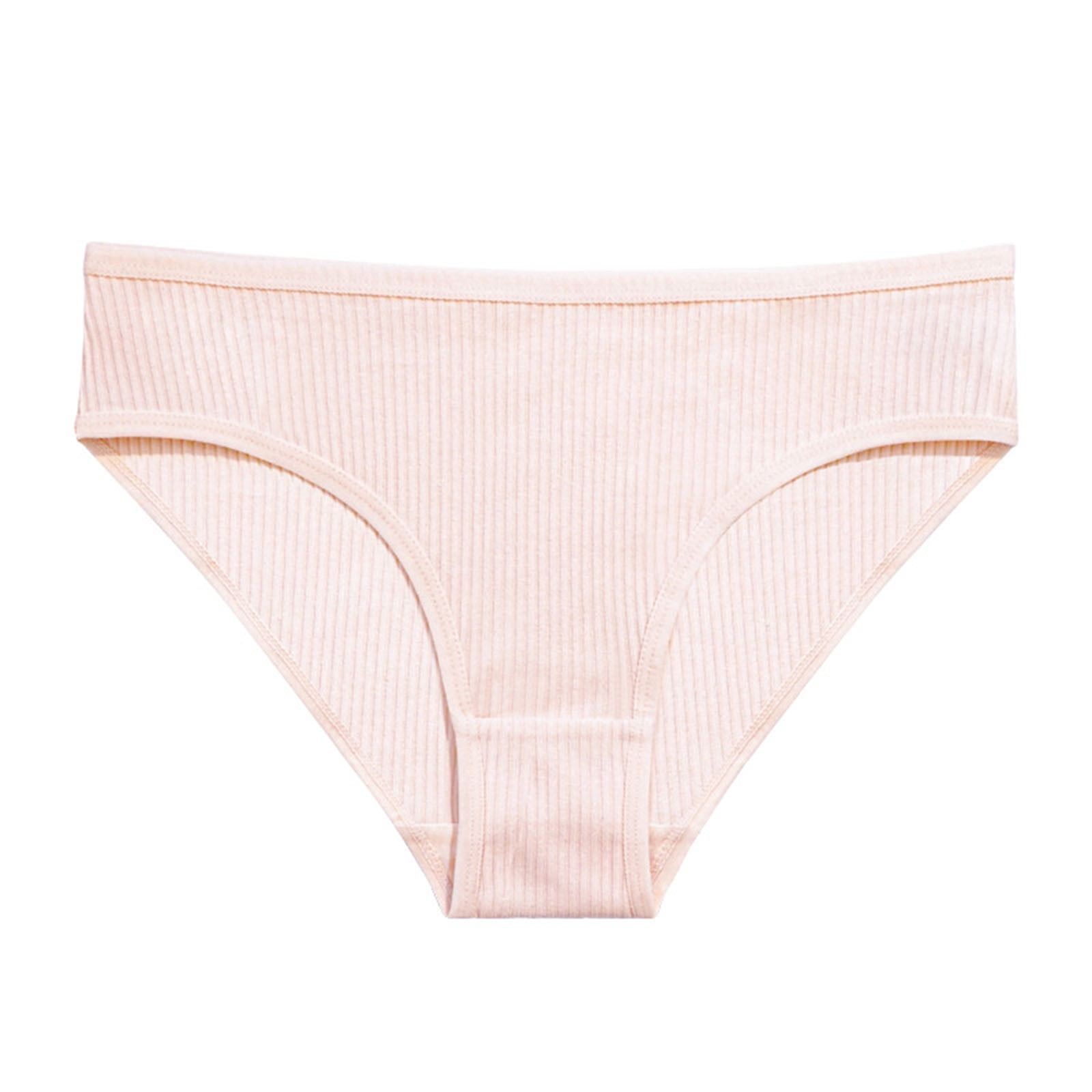 Diufon Panties Underwear for Women Seamless Mid Rise Briefs Solid Color ...