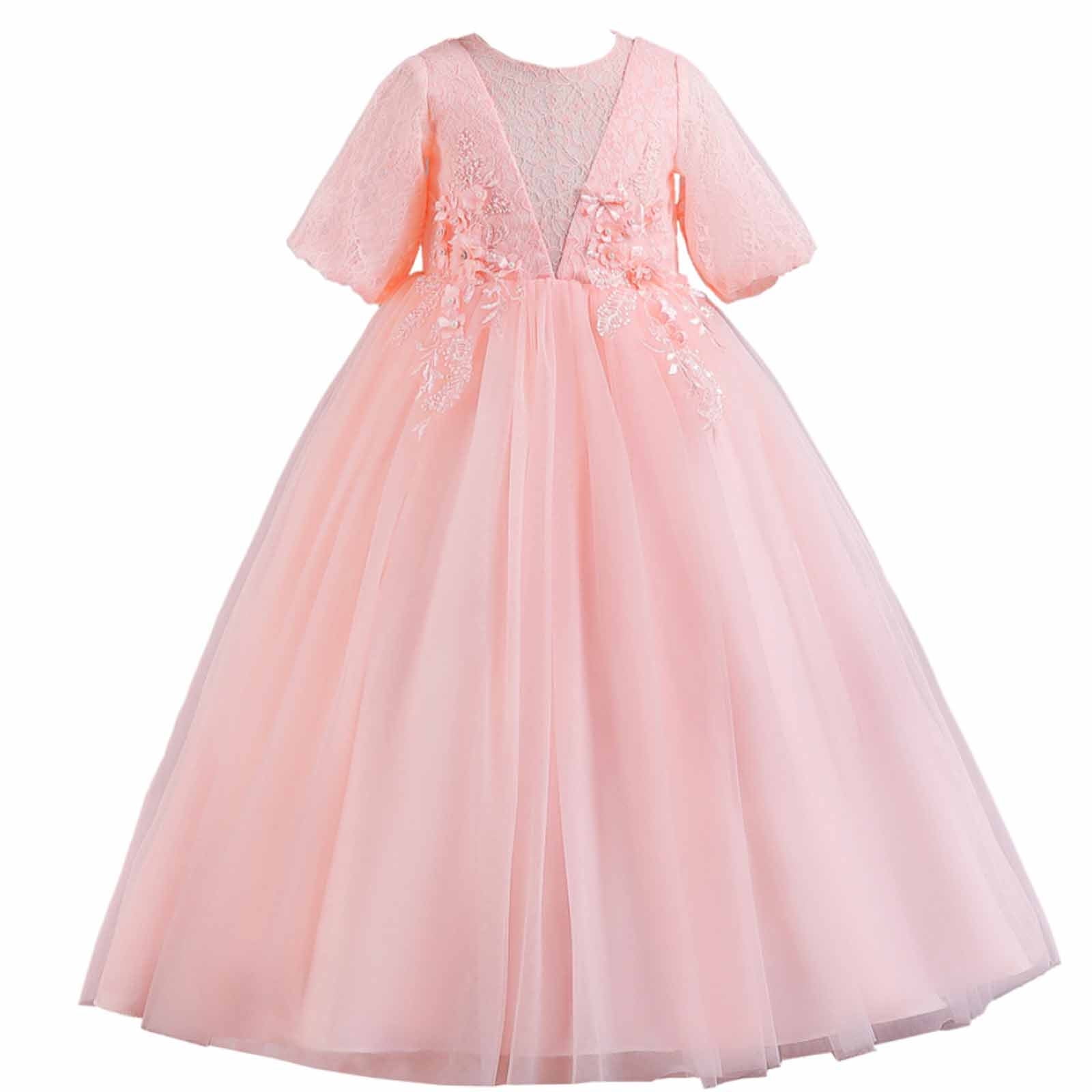 Diufon Puffy Princess Dress for 5-14 Years Girl Lace Mesh Layered ...