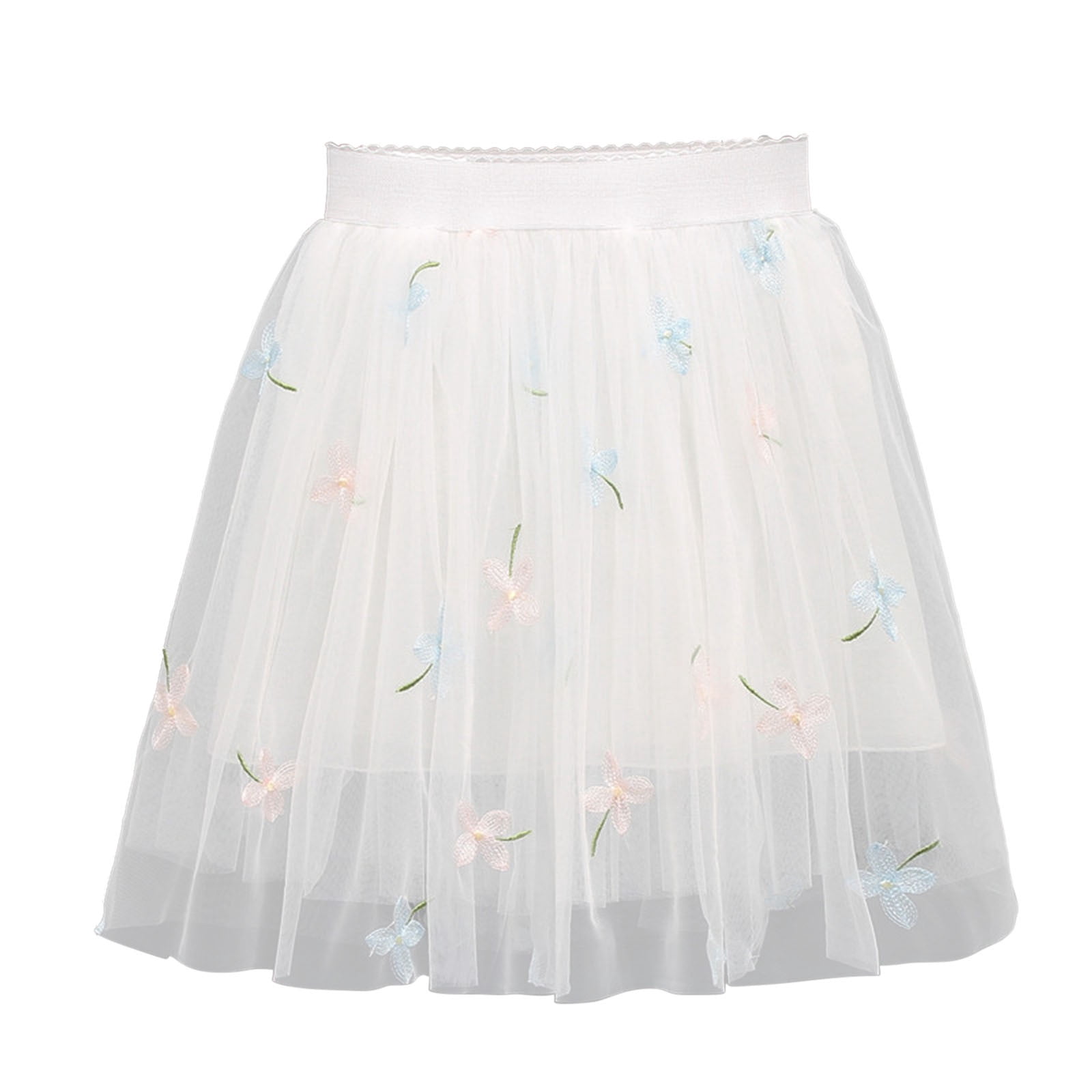 Diufon Tulle Puffy Skirt for Kids Child Girl Mesh Short Princess Dress ...