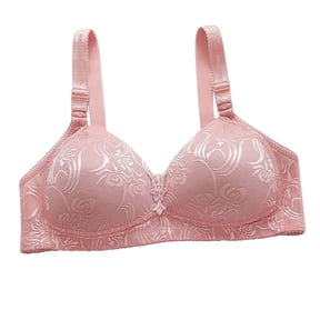 BLVB Women’s 2PC Wirefree Full Coverage Bra Pullover Comfort Push up ...