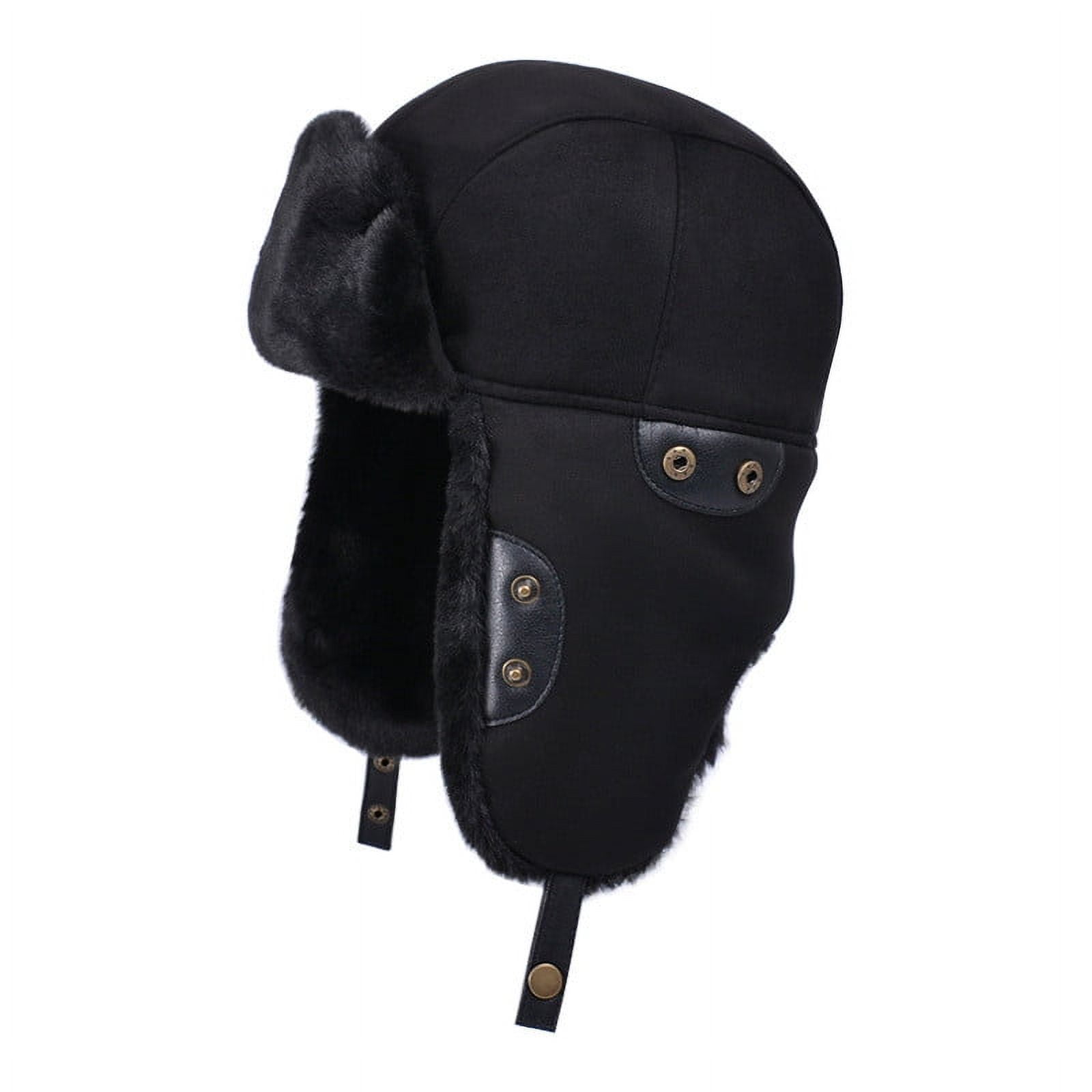 Diufon Women's Plush Warm Hat Ladies Winter Windproof Thickened Flap ...