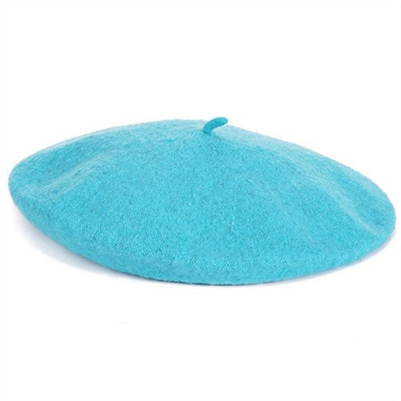 Diufon Women's Winter Beret Hats Fleece Warm Solid Color Trendy ...