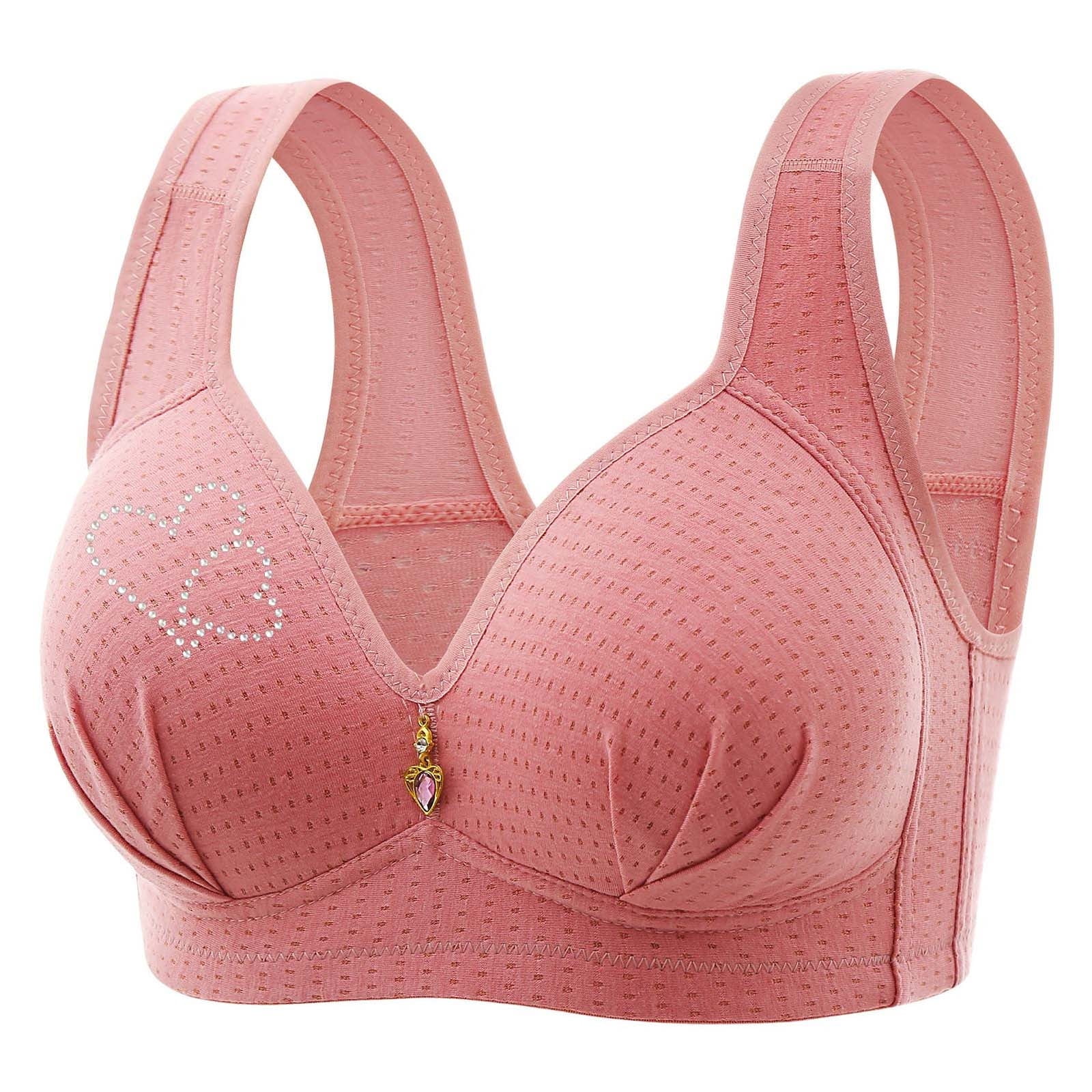 Diufon Women's Wireless Comfortable Bra Everyday Wide Strap Full ...
