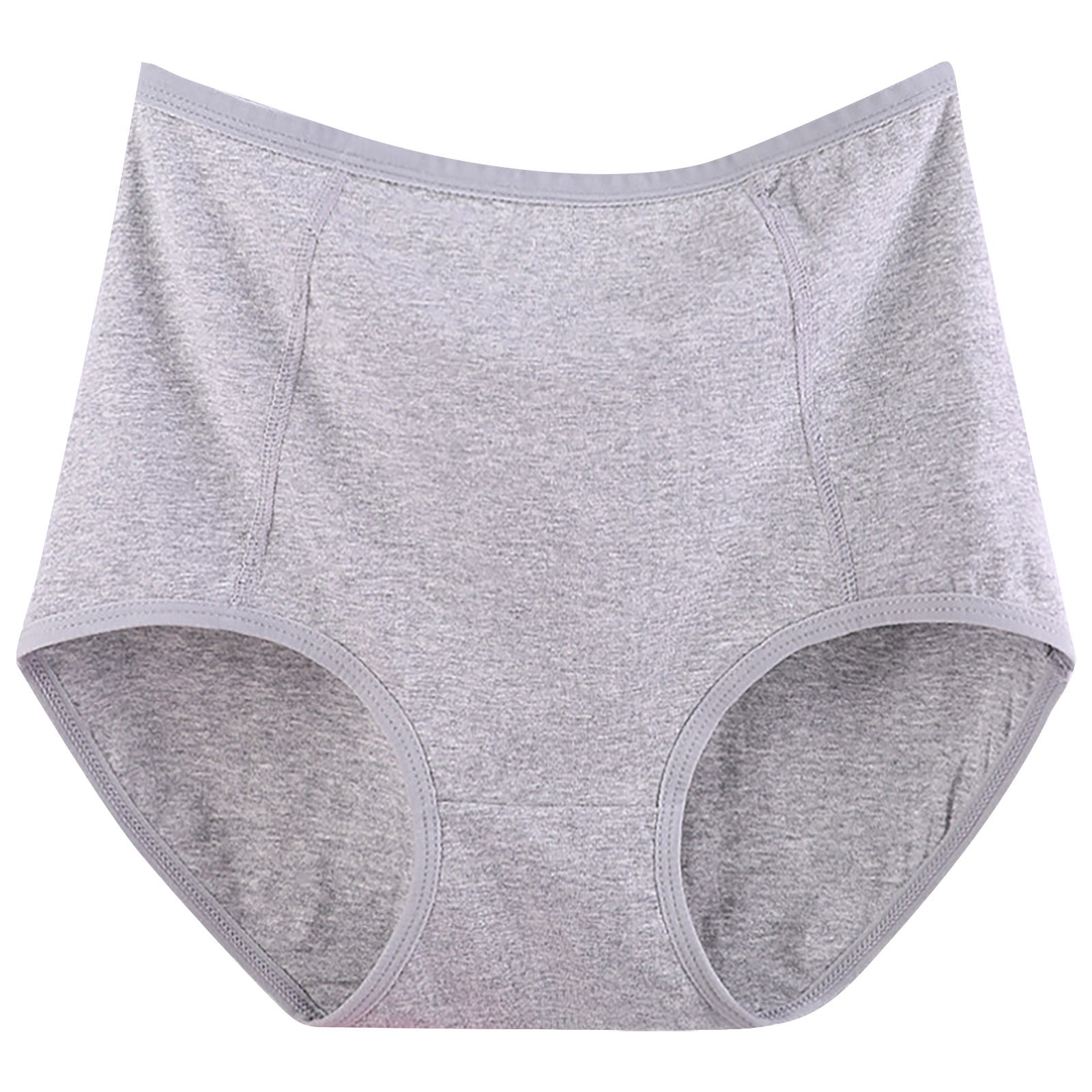 Diufon Womens Plus Size Lace Underwear High Waisted Briefs Solid Color ...
