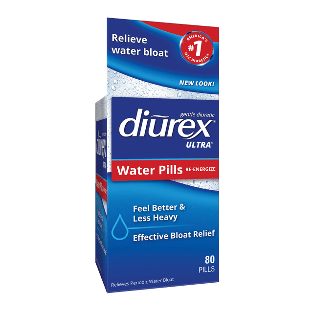 Diurex Ultra Re-Energizing Water Pills - Relieve Water Bloat - Feel ...