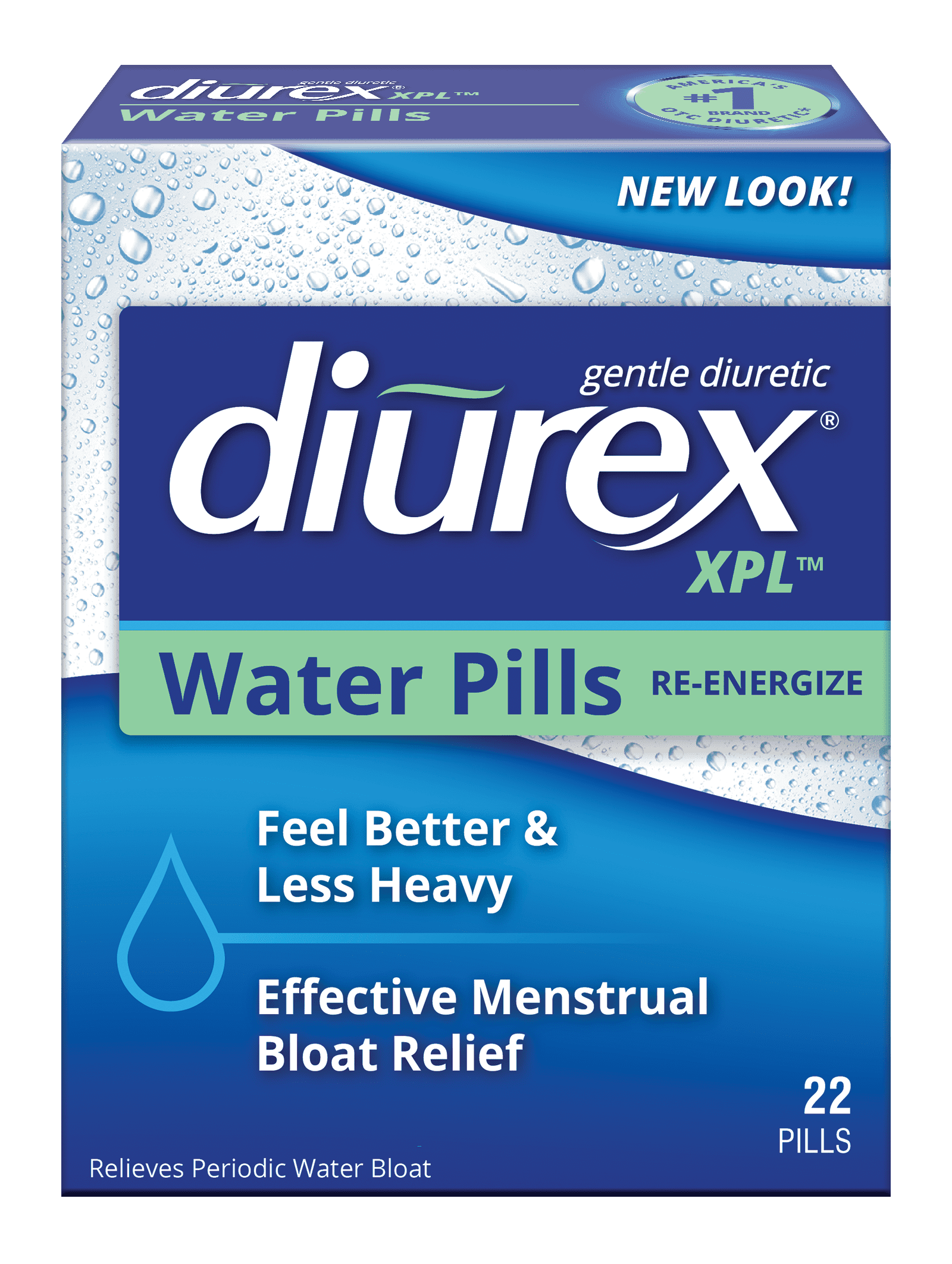 Diurex XPL Water Pills, Diuretic Reducer, Caffeine, Relieve Bloating ...