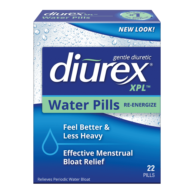 Diurex XPL Water Pills, Diuretic Reducer, Caffeine, Relieve Bloating ...