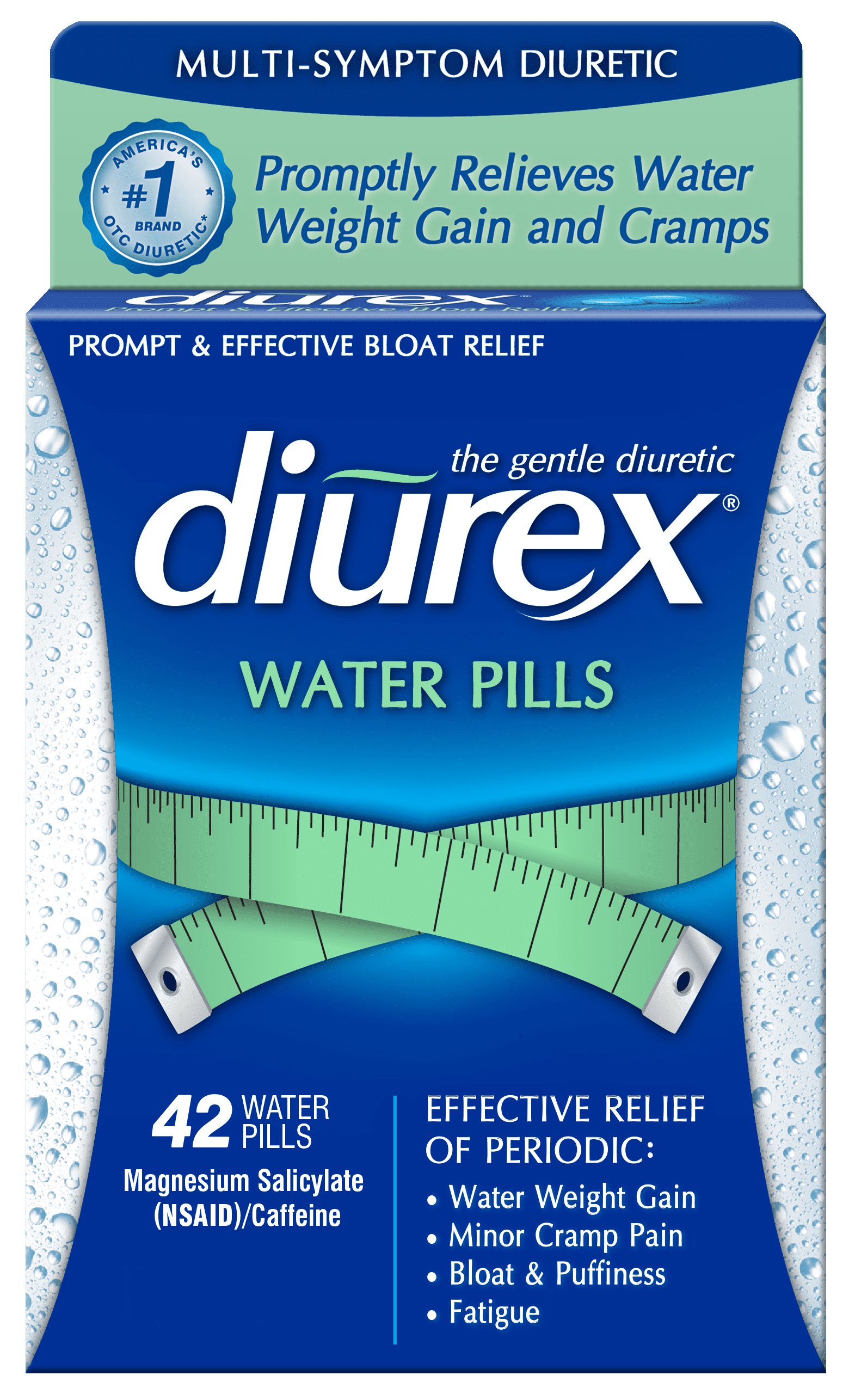 Diurex XPL Water Pills, Diuretic Reducer, Caffeine, Relieve Bloating ...