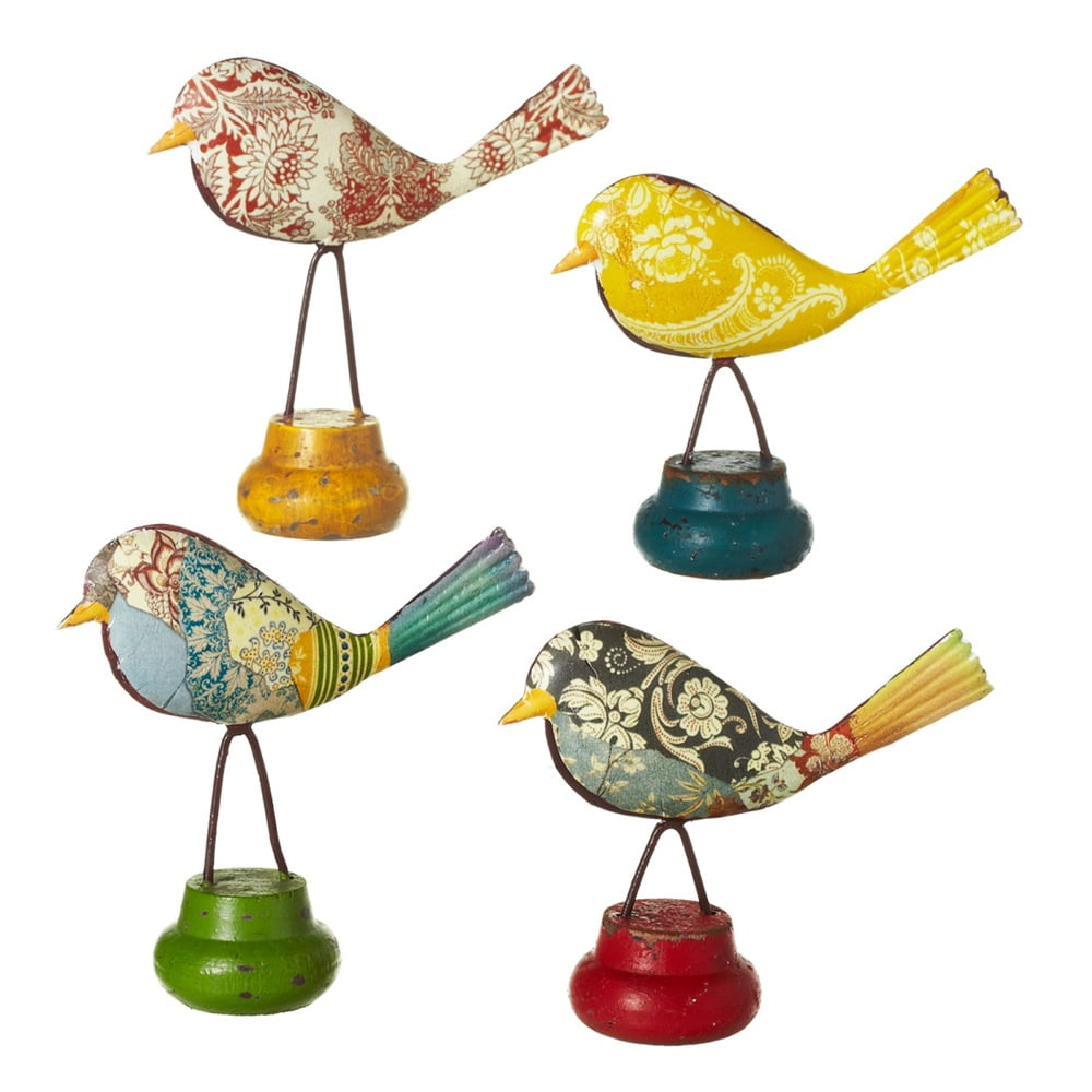 Diva At Home Set of 8 Yellow, Red, Green and Black 4 assorted Floral ...