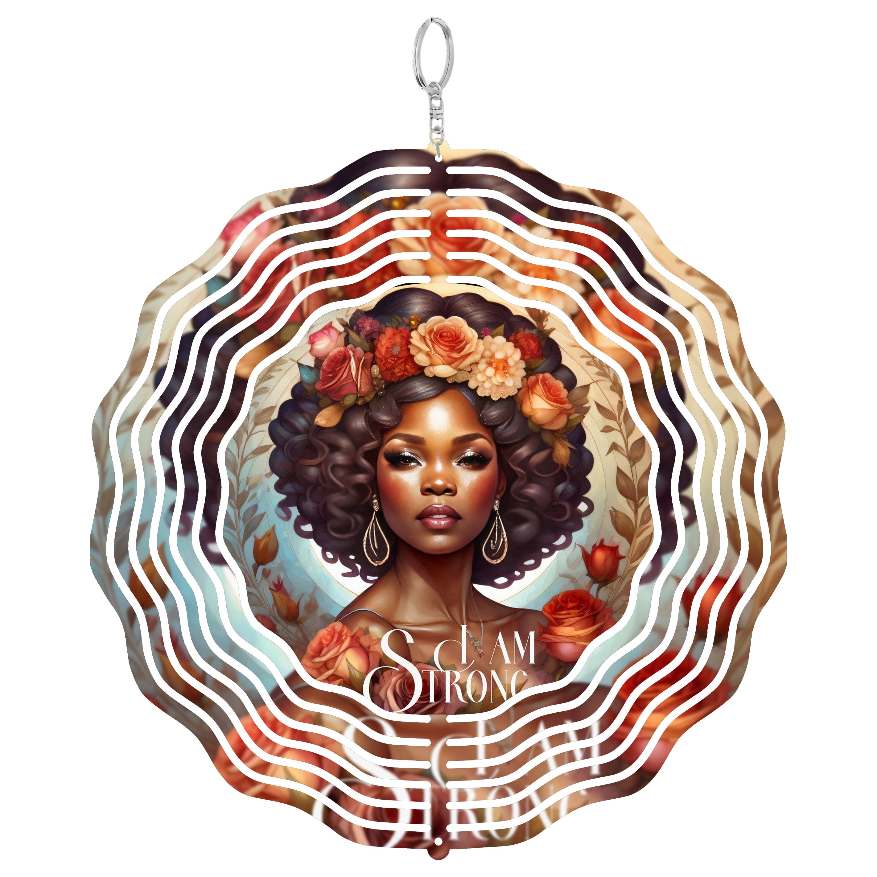 Diva Queen Proud Black Woman 3D Wind Spinner Stainless Steel Kinetic ...
