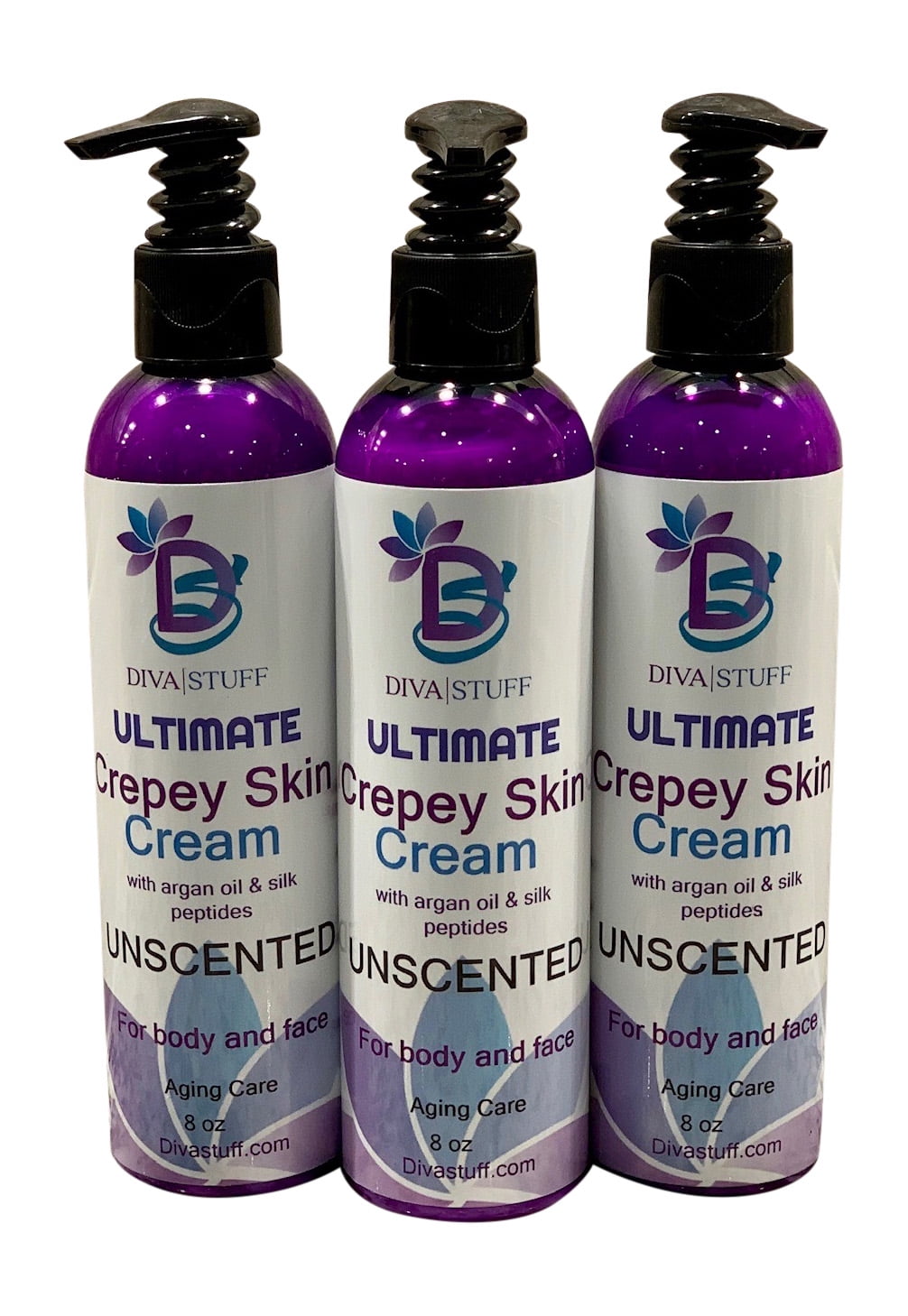 Diva Stuff - 3 Pack - Ultimate Crepey Skin Cream Body Moisturizer - 8oz ...