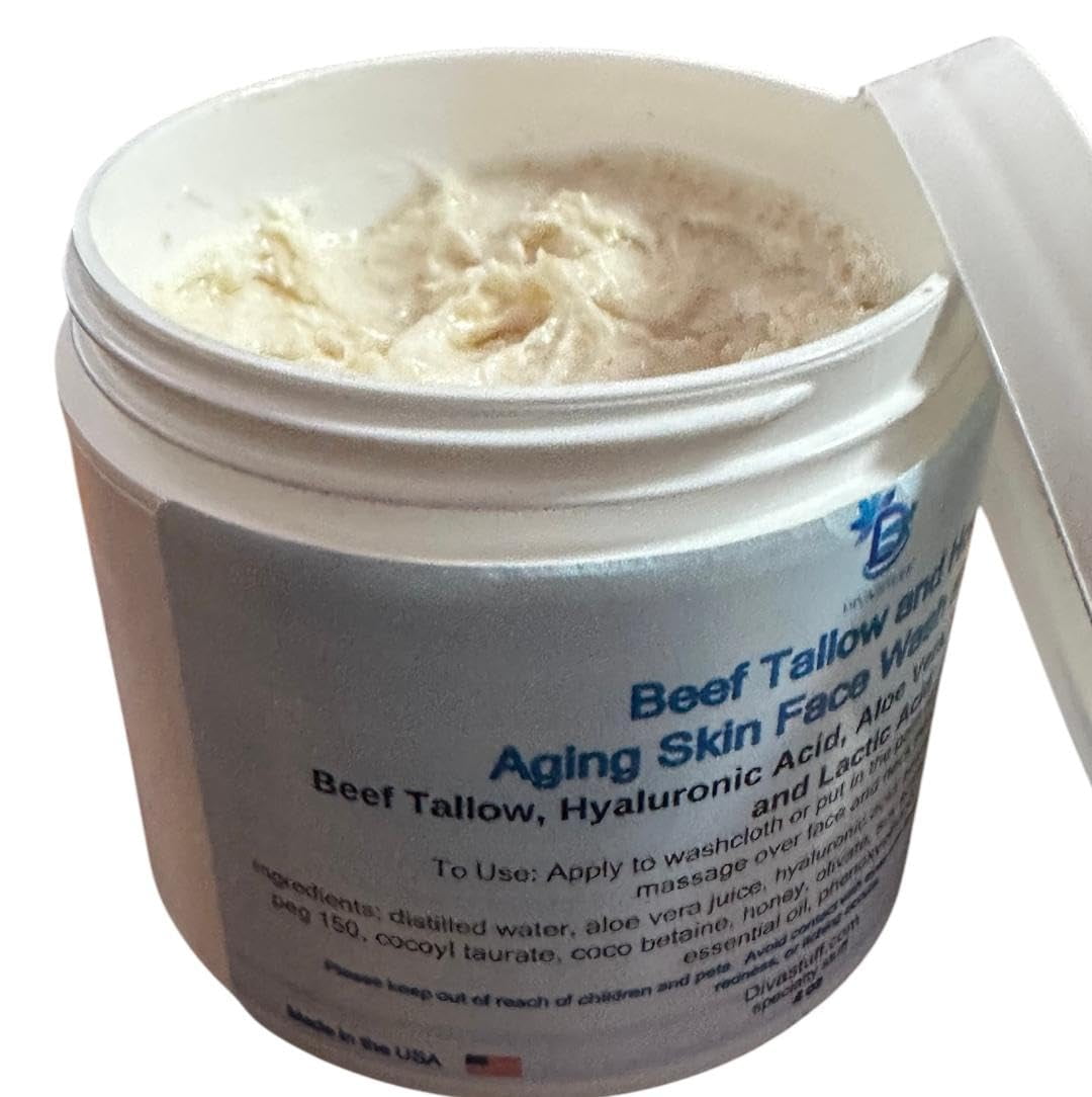 Diva Stuff Beef Tallow and Honey Aging Face Wash and Scrub - Walmart.com
