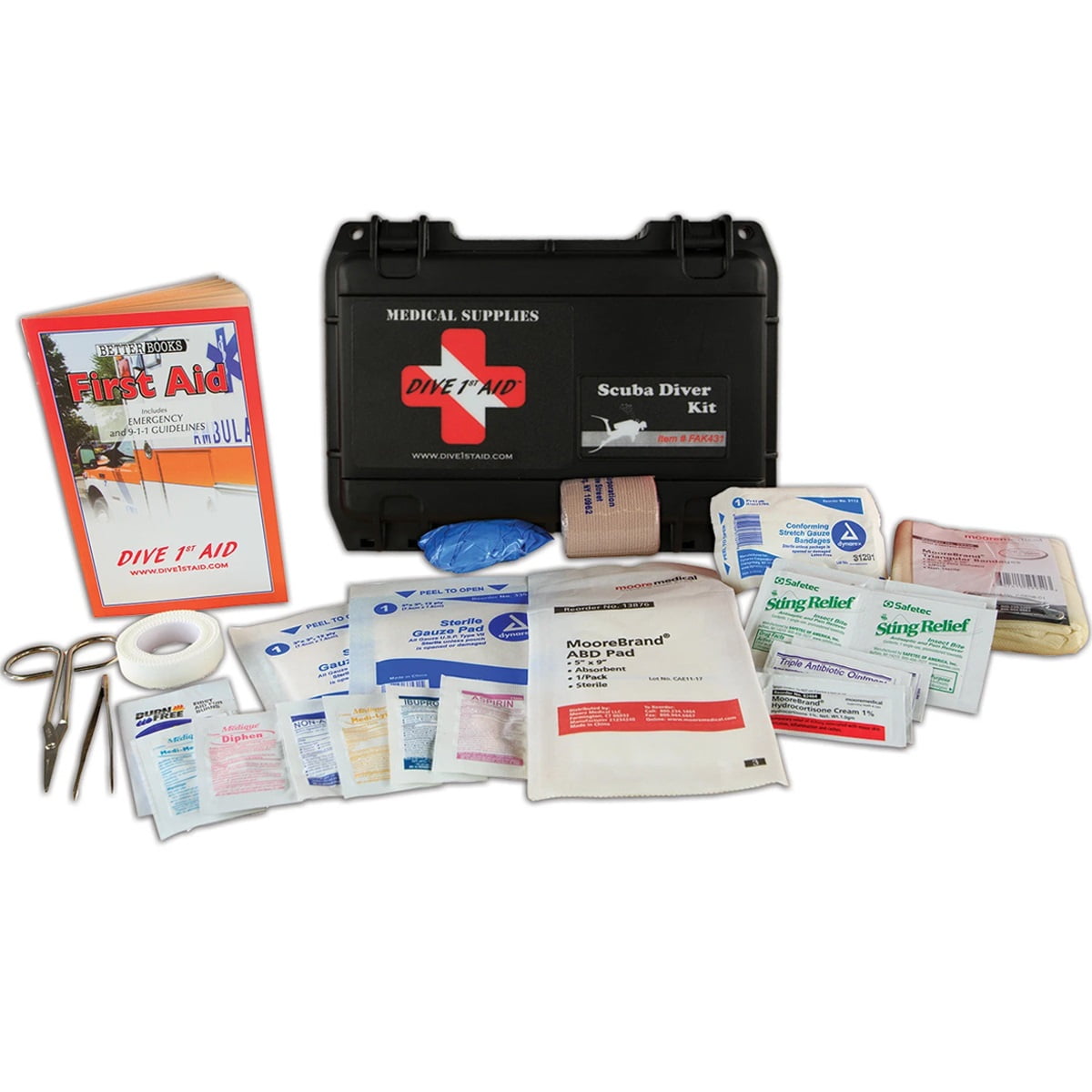 Dive 1st Aid Scuba Diver Hardcase First Aid Kit - Walmart.com