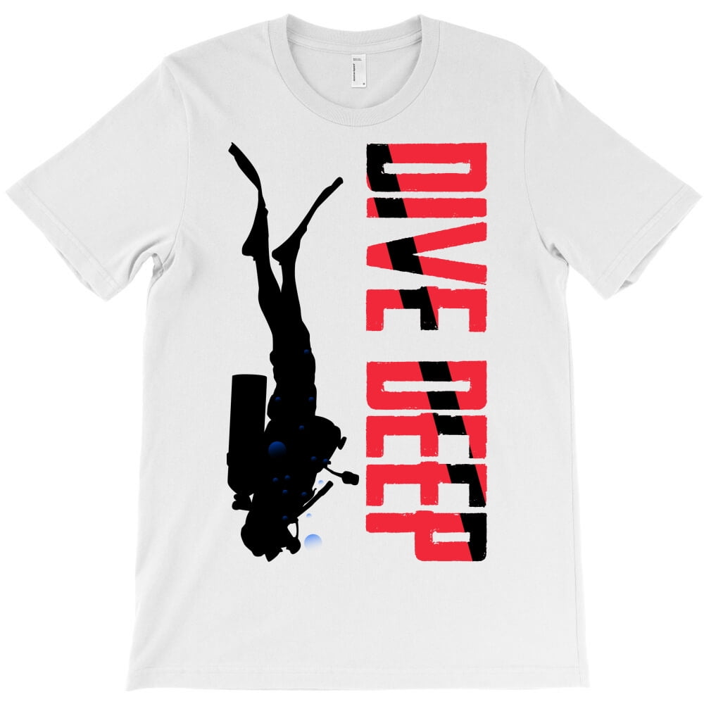 Dive Deep For Light, Inspirational Scuba Diving Quote Graphic G12739 ...