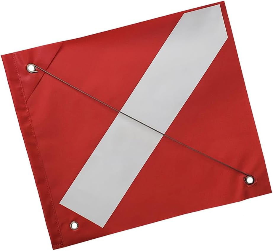 Dive Float Flag with Brass Grommets & Steel Spring Wire Stiffener ...