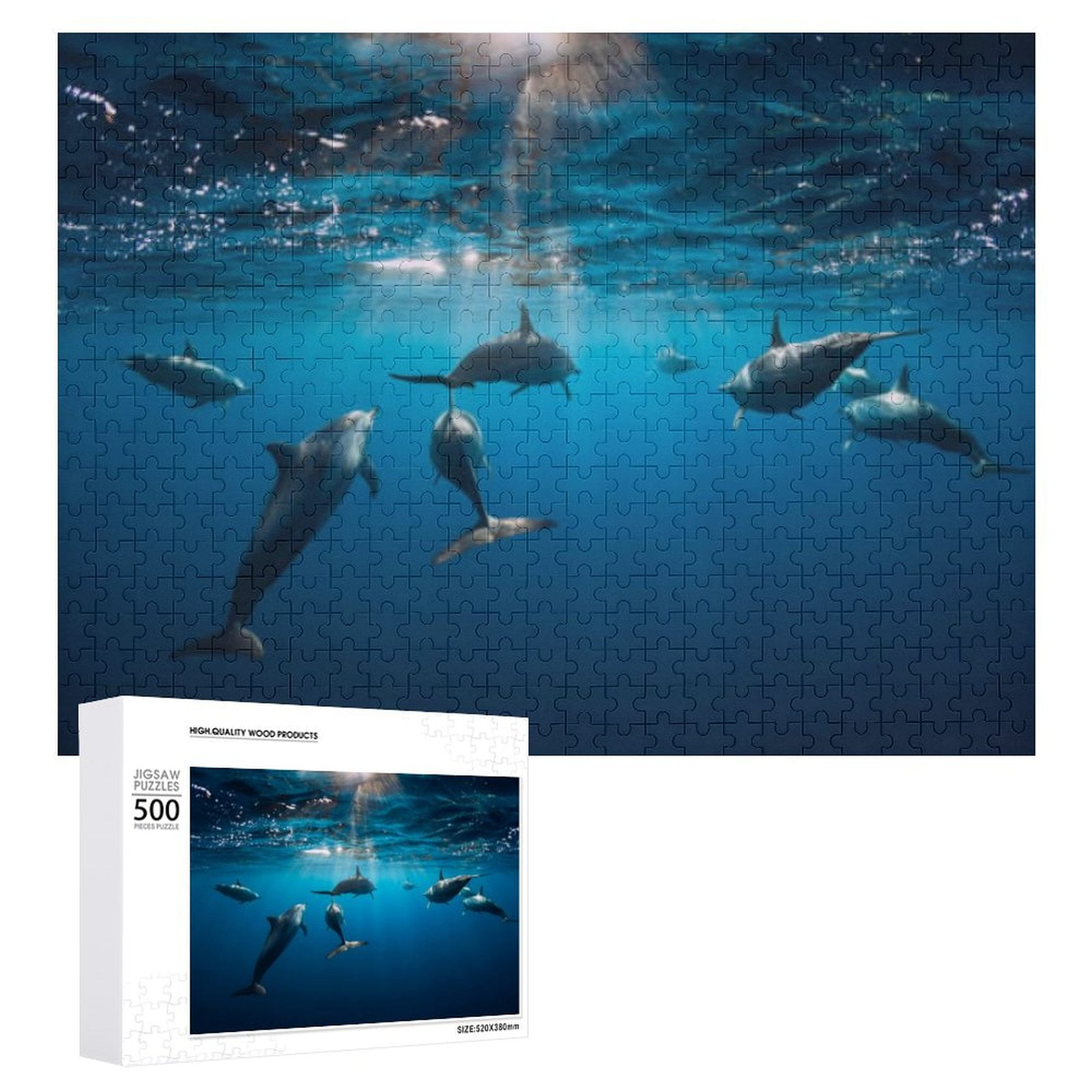 Dive Into the Ocean with 500-Piece Puzzle for Adults, Sea Creatures ...