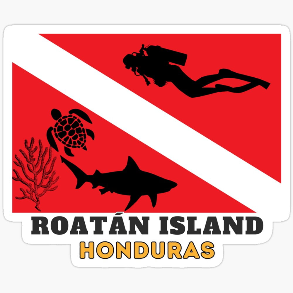 DOPASTICKER Dive Roatan Island - Honduras Gift You - Phone Stickers ...