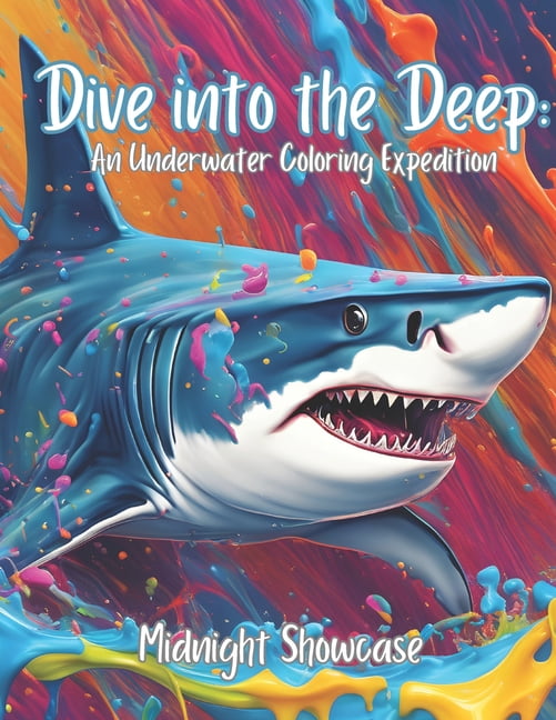 Dive into the Deep: An Underwater Coloring Expedition, (Paperback ...