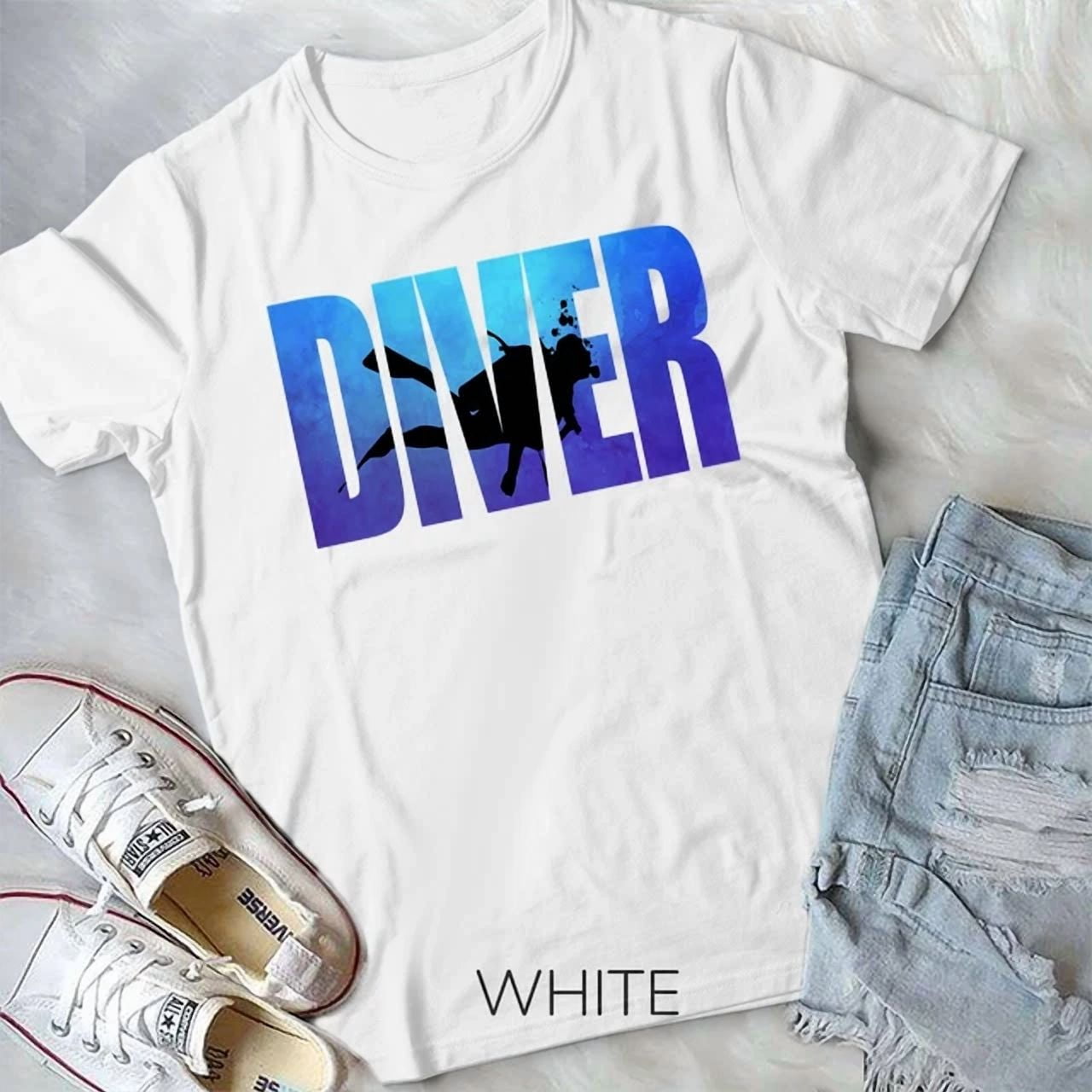 Diver Love Scuba Reef Diving Snorkeling Vintage Men Women Unisex T ...