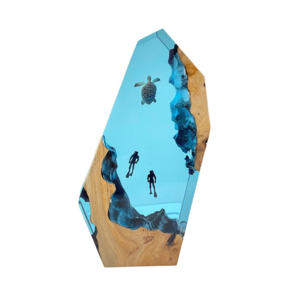 Diver Ocean Night Light, Turtle Lamp Handmade Resin Night, Ocean ...