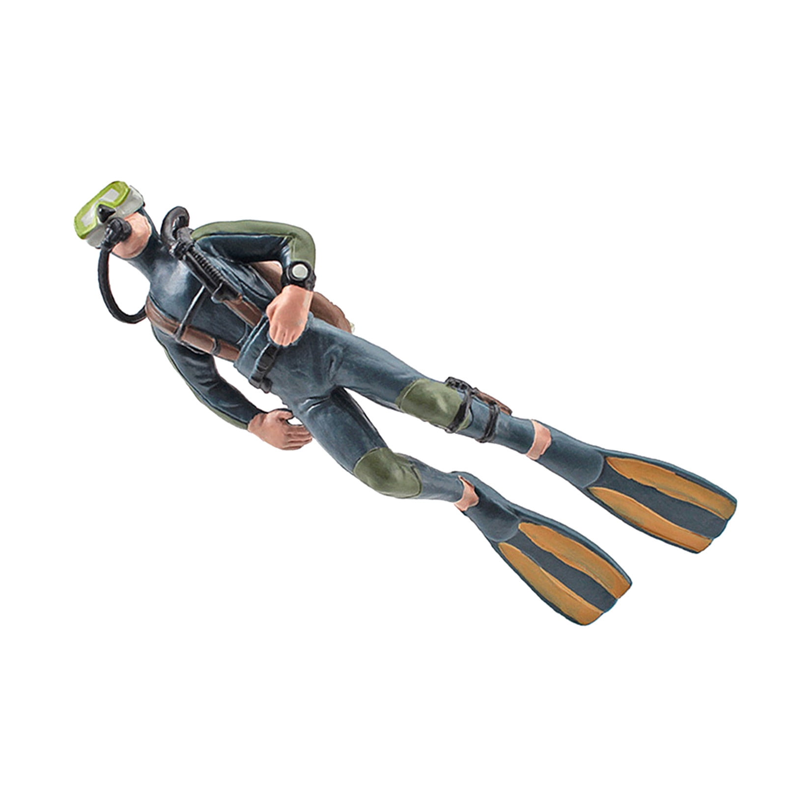 Diver with Hose Scuba Steve Toy Squid Fish Tank Action Figure Divers ...