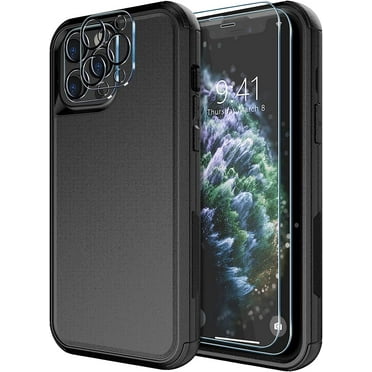 Dexnor iPhone 11 Case, Kickstand, Military Grade Protection, Shockproof, Screen Protector, Black ...